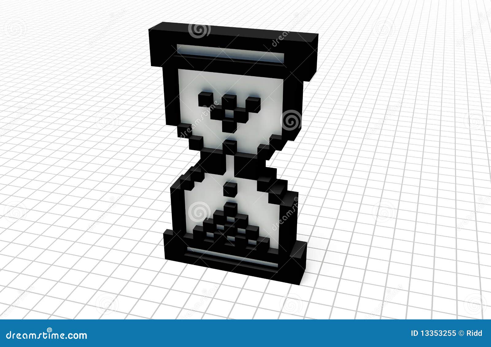 Pixel Art Clock With Vibrant Colors By Pixelplantmaster Royalty-Free ...