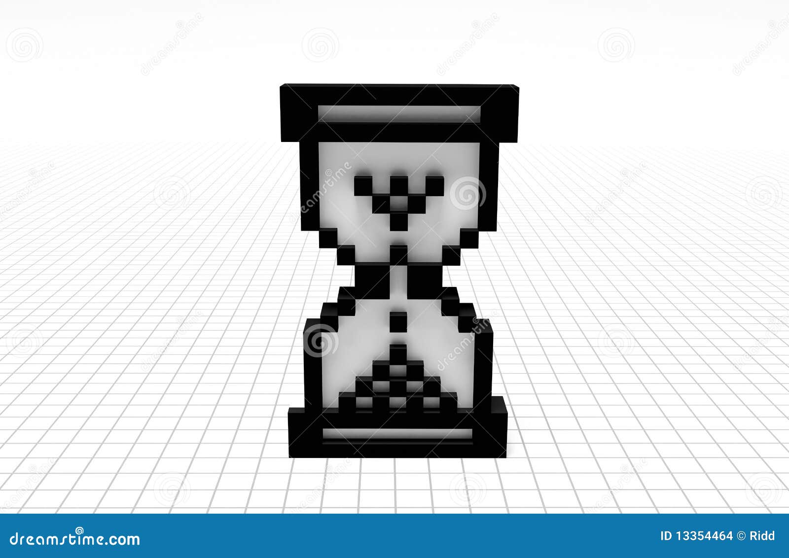 Pixel Art Clock With Vibrant Colors By Pixelplantmaster Stock ...