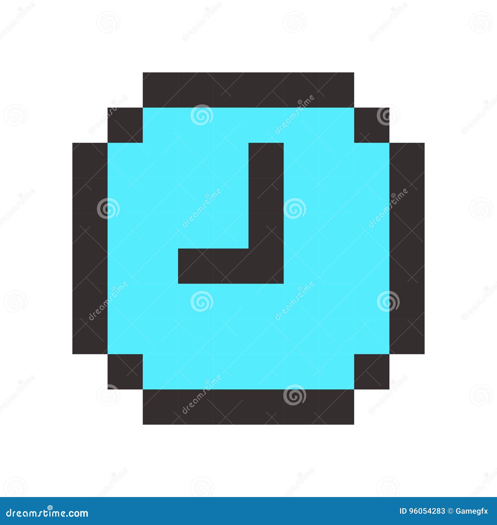 Pixel Art Clock With Vibrant Colors By Pixelplantmaster Royalty-Free ...