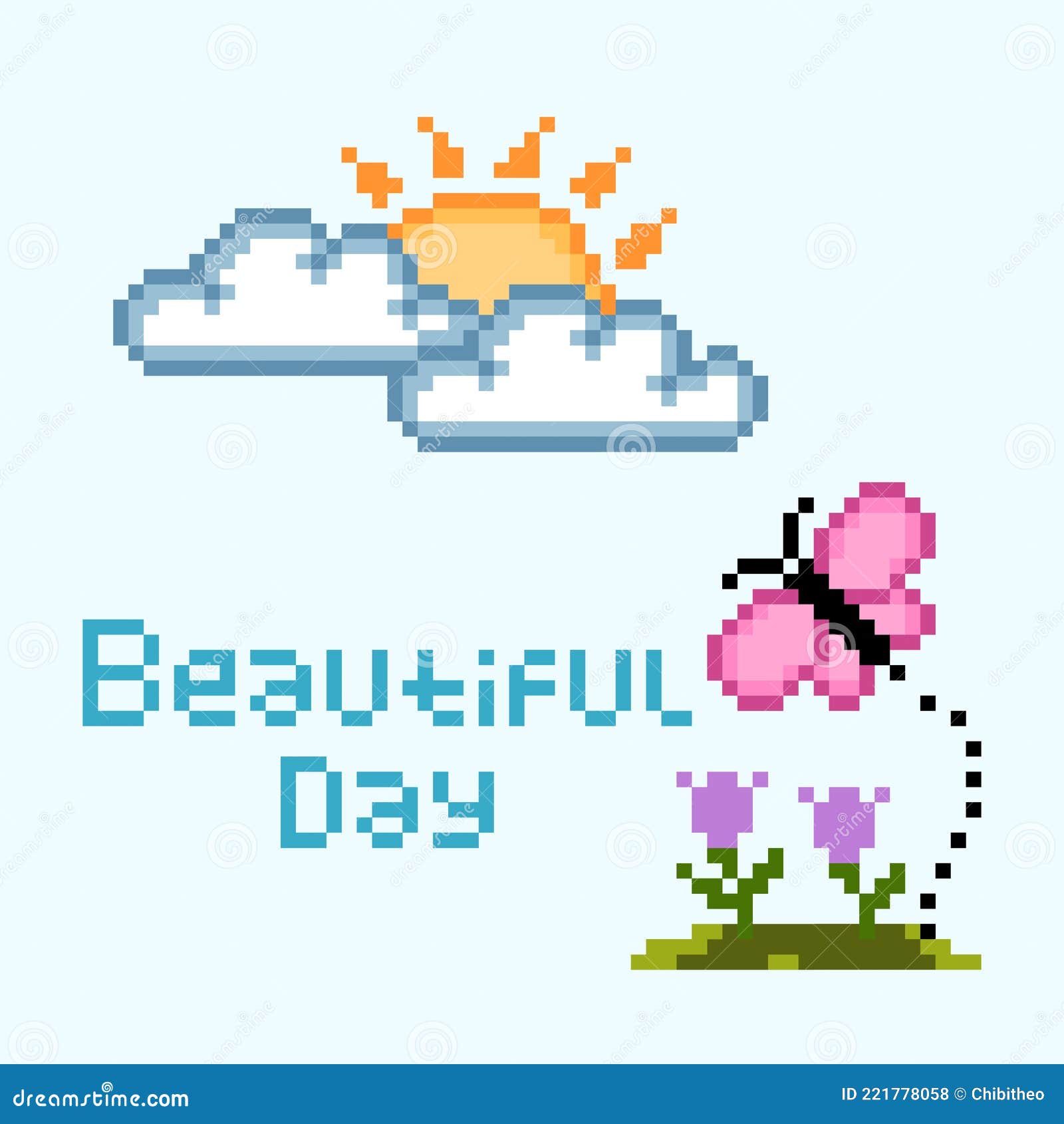 Pixel Art Writing. Pixel Illustration. Ungrouped Pixels Or Squares ...