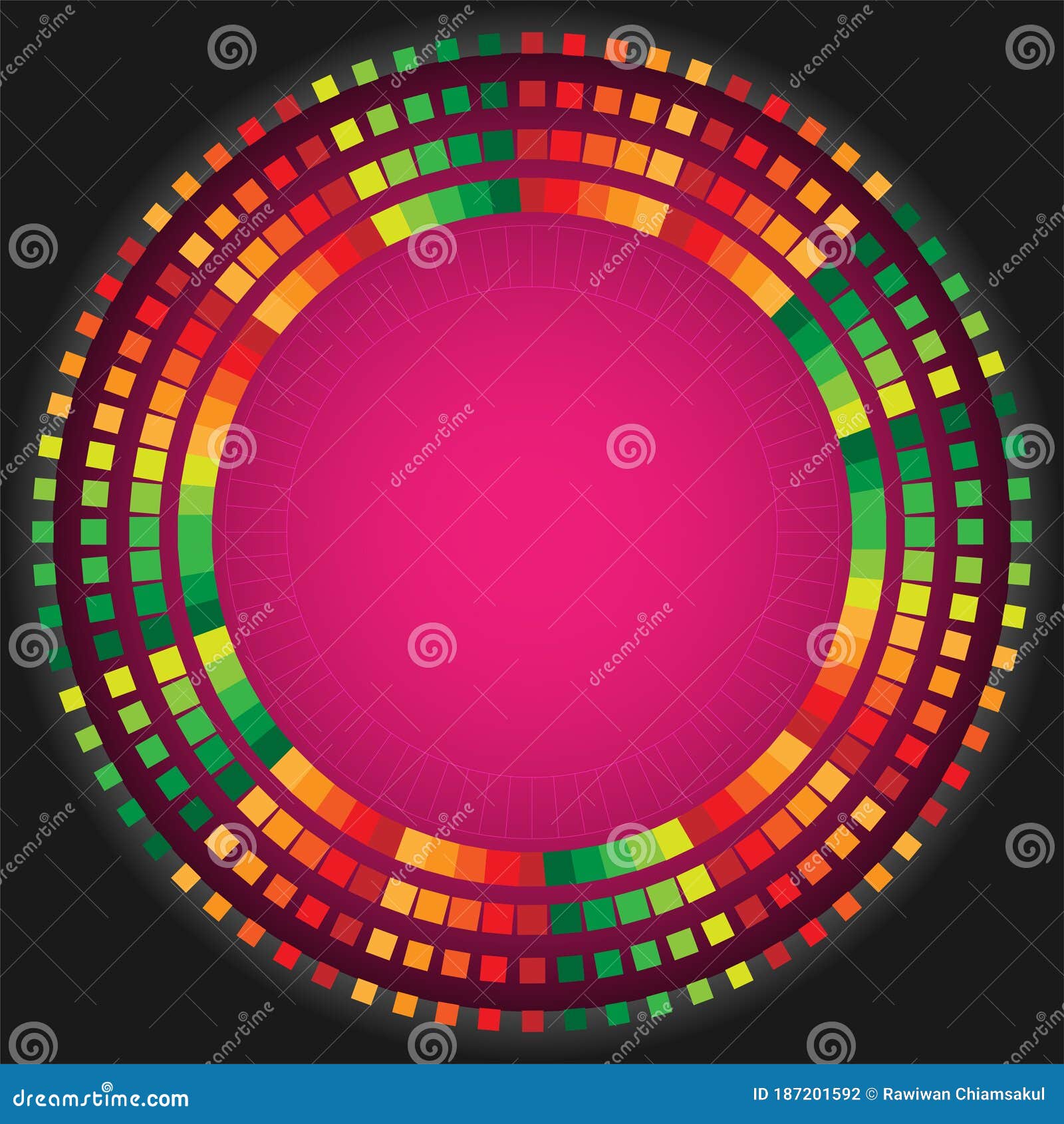 Pixel Color Wheel Background Stock Vector - Illustration of element ...
