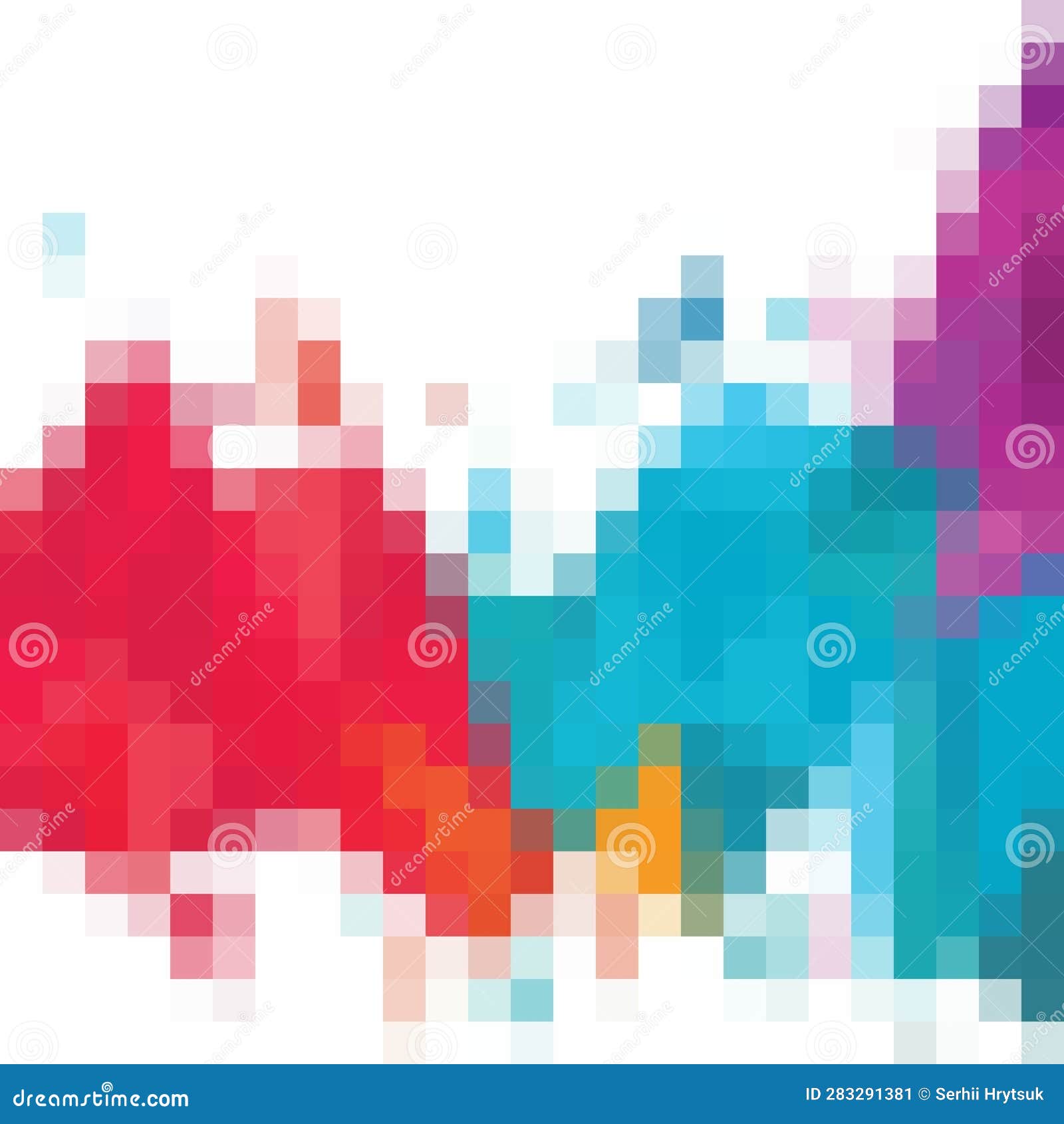 Pixel Colored Background. Abstract Illustration. Eps 10 Stock ...