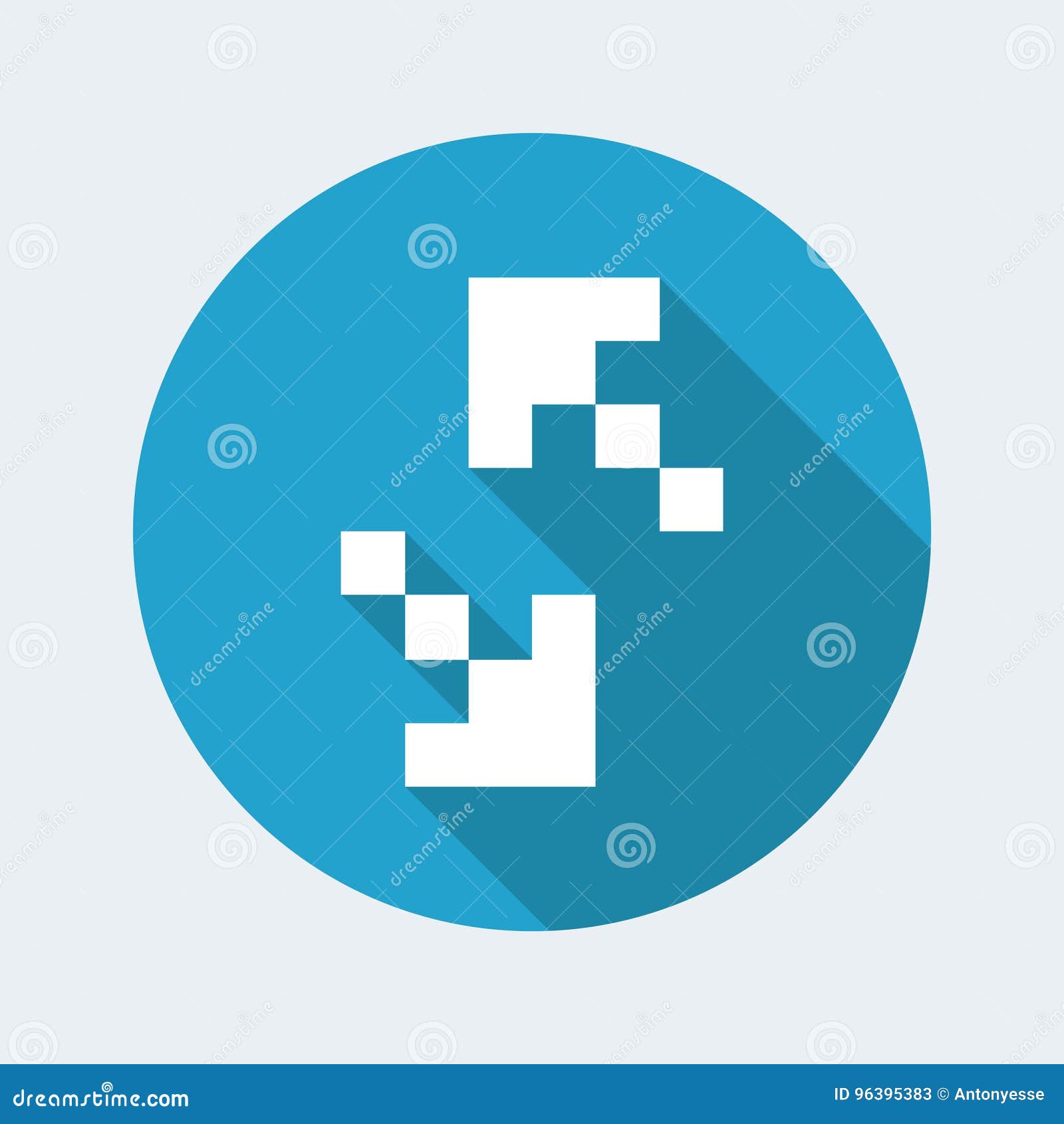 Pixel computer icon stock vector. Illustration of concept - 96395383