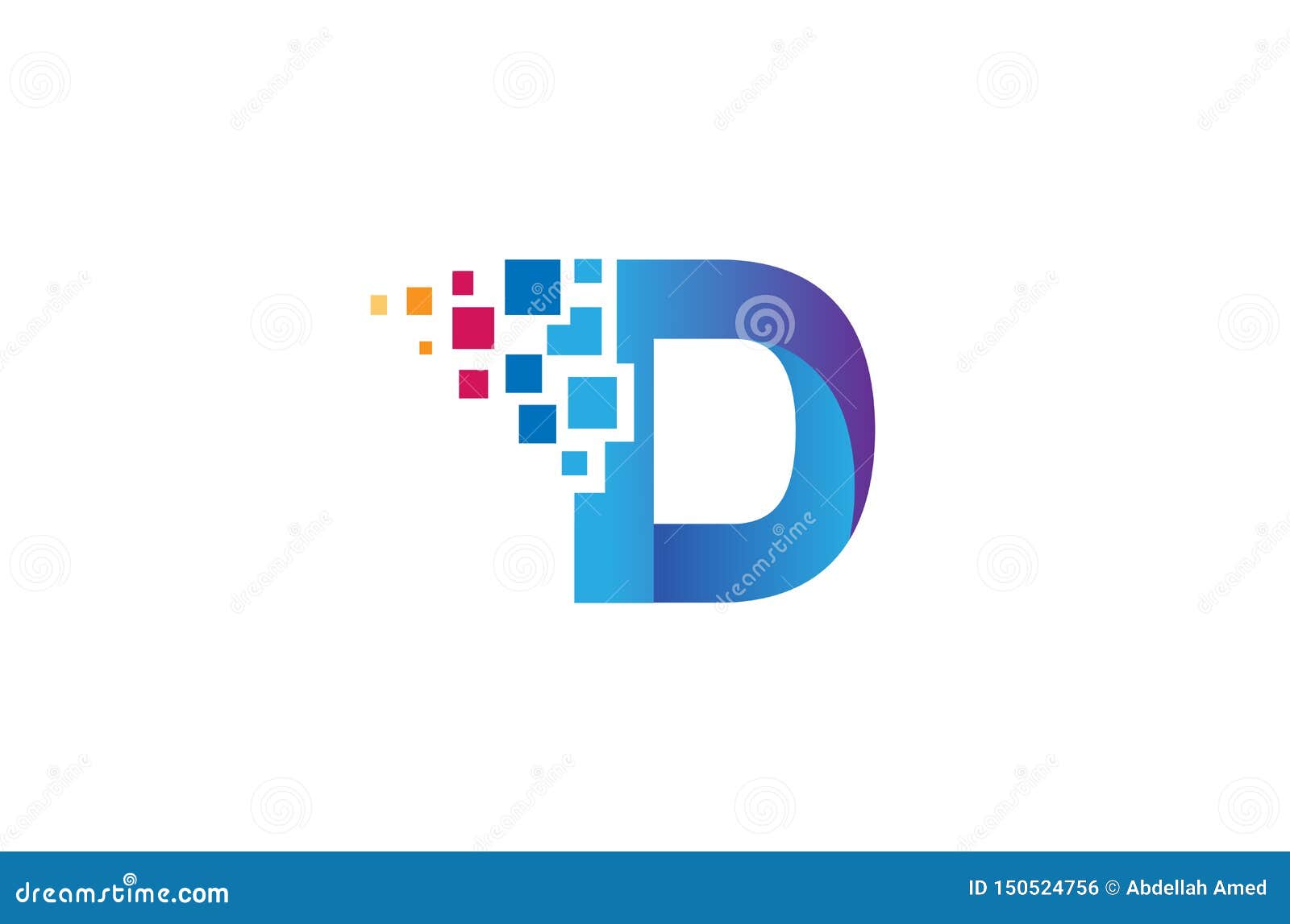Pixel Creativo Logo Design Symbol Vector Illustration Della Lettera Di ...