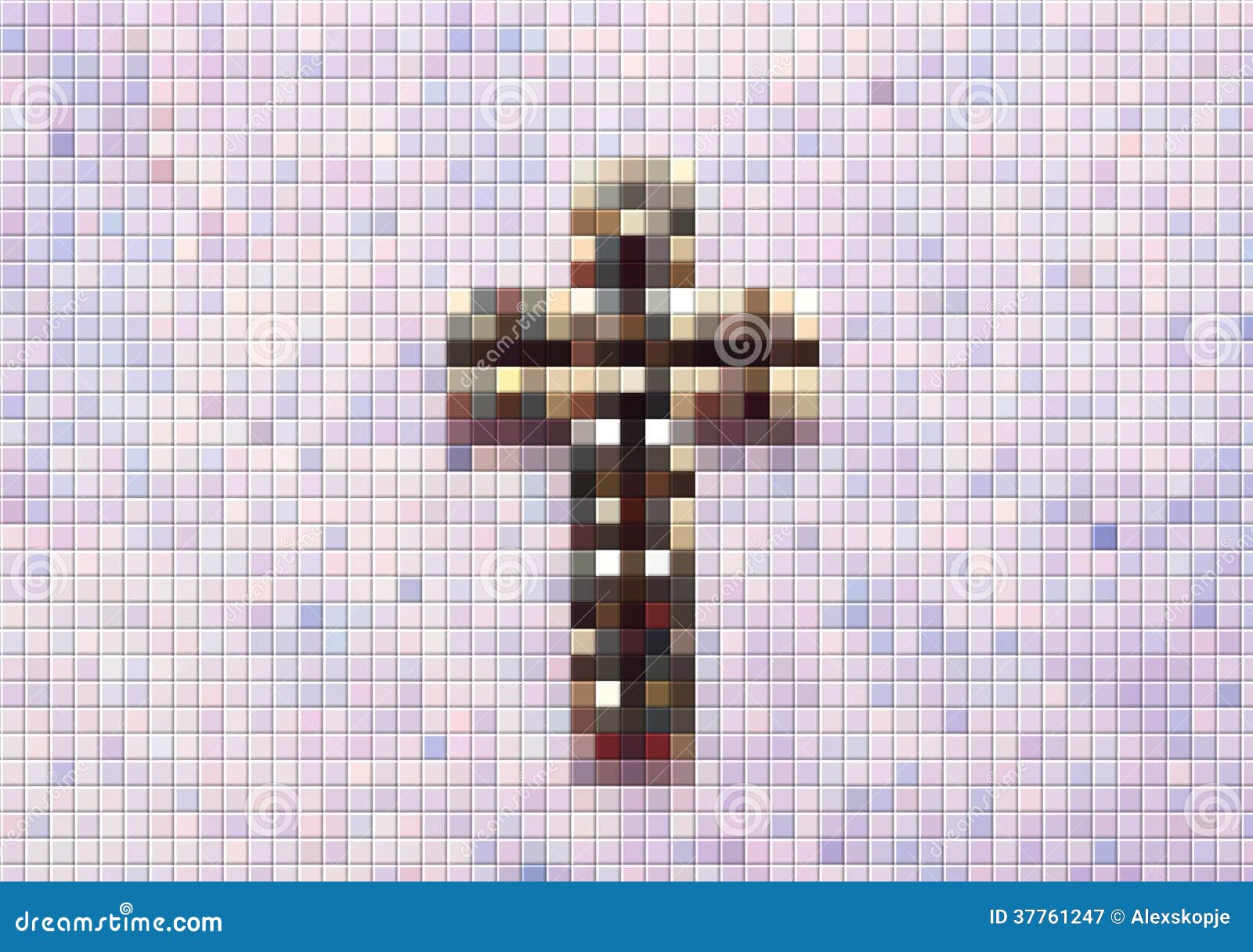 Pixel cross stock illustration. Illustration of black - 37761247
