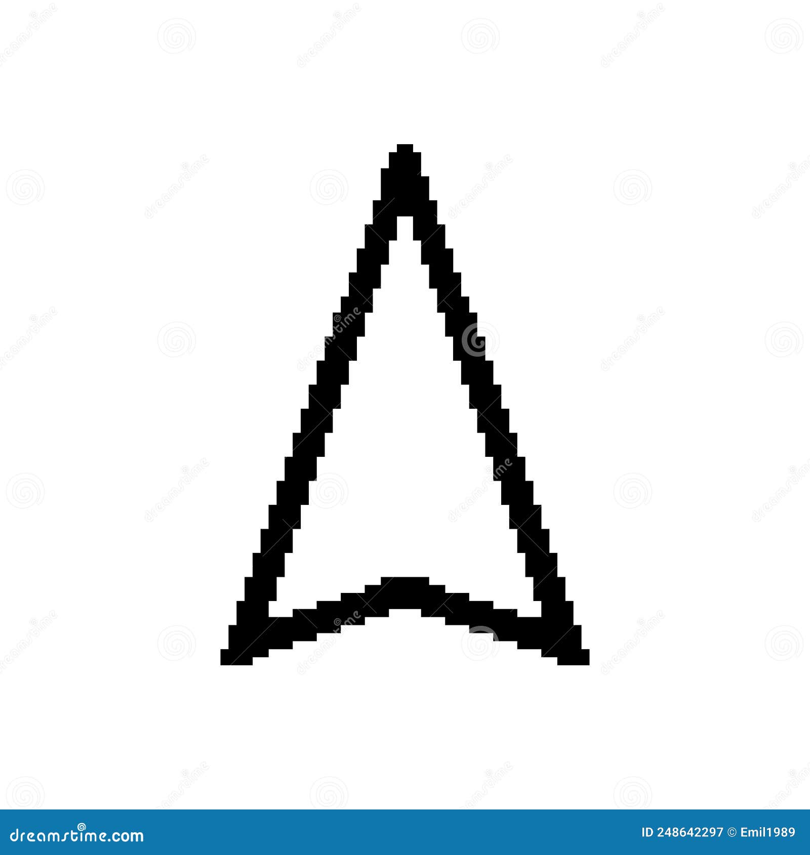 Pixel Cursor Arrow Icon Symbol Stock Illustration - Illustration of ...