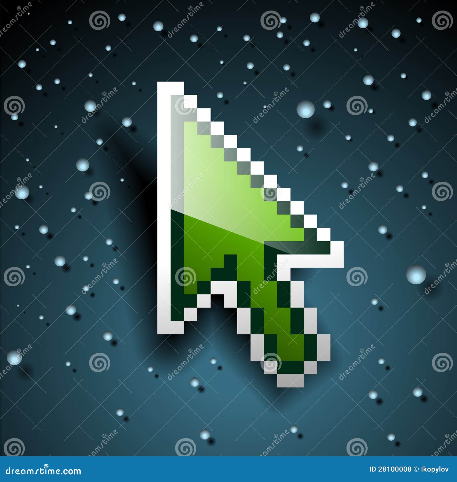 Pixel Cursor, Eps 10 Illustration. Stock Illustration - Illustration of ...