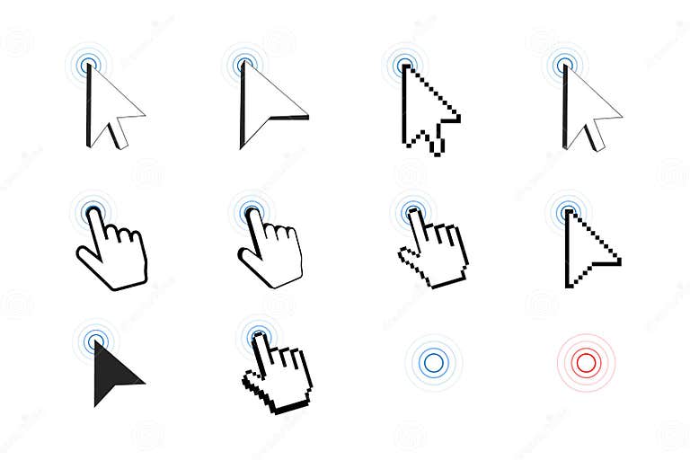 Pixel cursor icon stock vector. Illustration of pixel - 112102365
