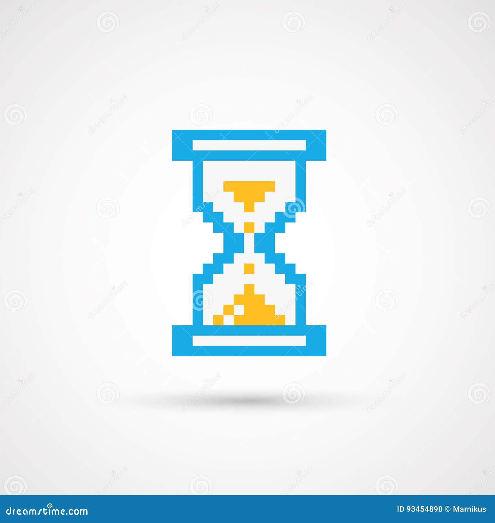 Pixel Cursor Icon - Sandglass.Vector Illustration Stock Vector ...
