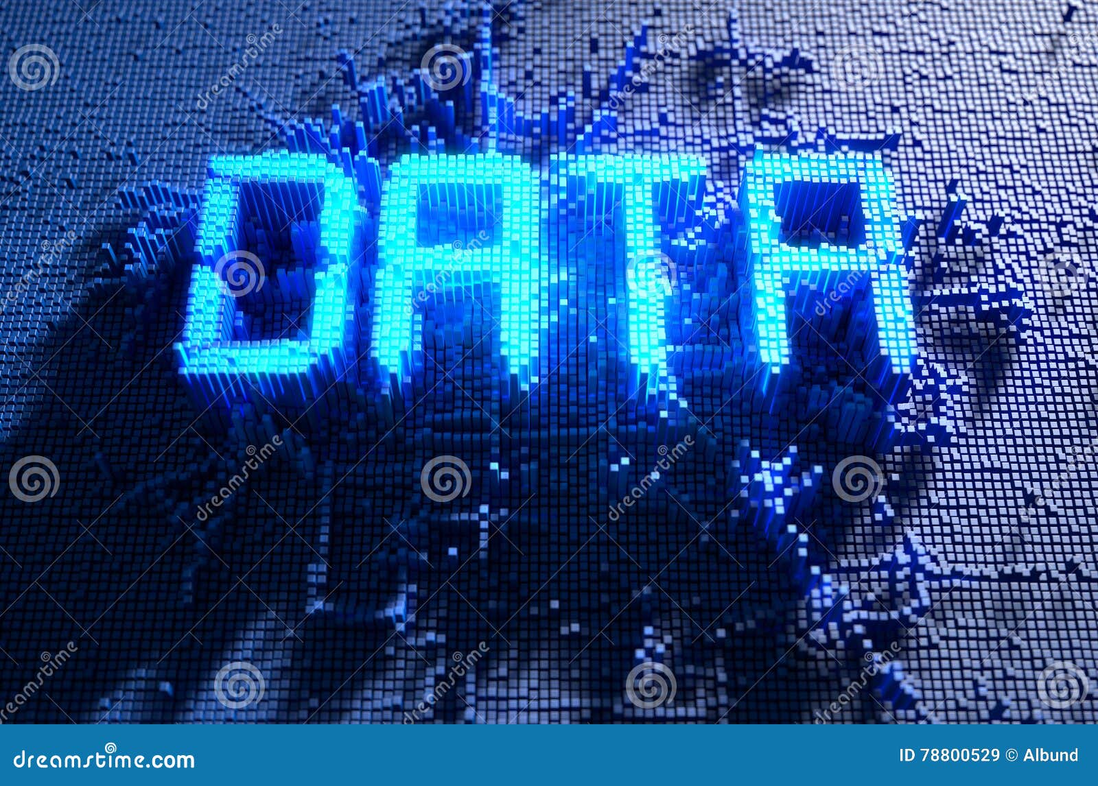 Pixel Data Concept stock illustration. Illustration of program - 78800529