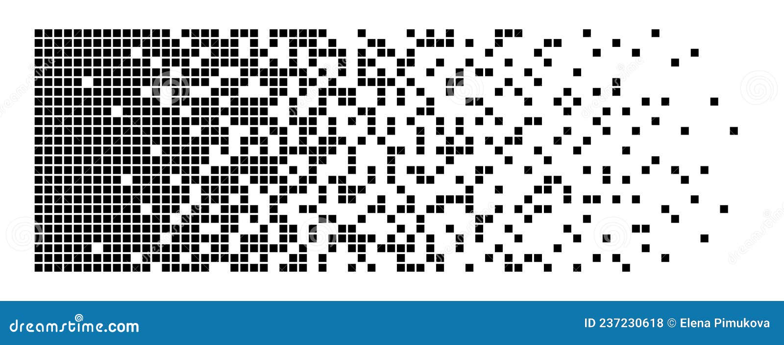 Pixel Disintegration Background. Decay Effect. Dispersed Dotted Pattern ...