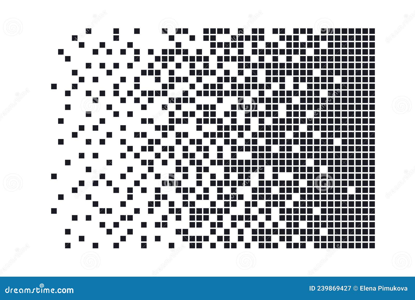 Pixel Disintegration Background. Decay Effect. Dispersed Dotted Pattern ...
