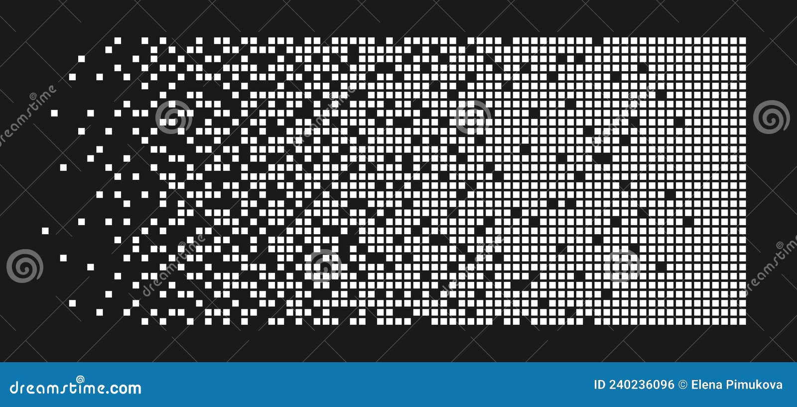 Pixel Disintegration Background. Decay Effect. Dispersed Dotted Pattern ...