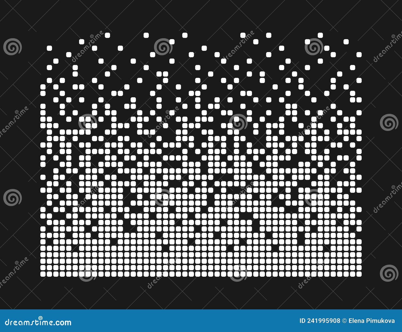 Pixel Disintegration Background. Decay Effect. Dispersed Dotted Pattern ...