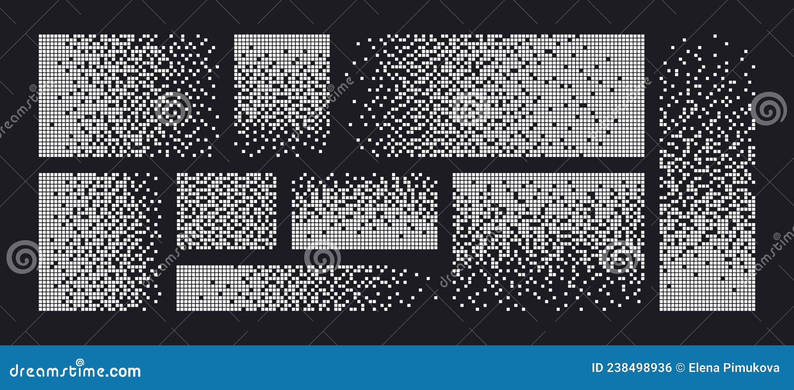 Pixel Disintegration Background, Digital Dots Dissolve Effect ...