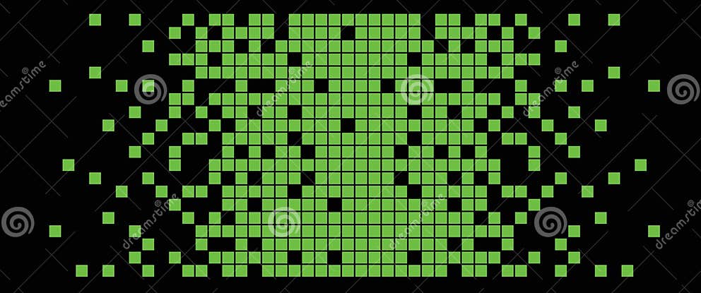 Pixel Disintegration Color Background. Decay Effect. Dispersed Dotted ...