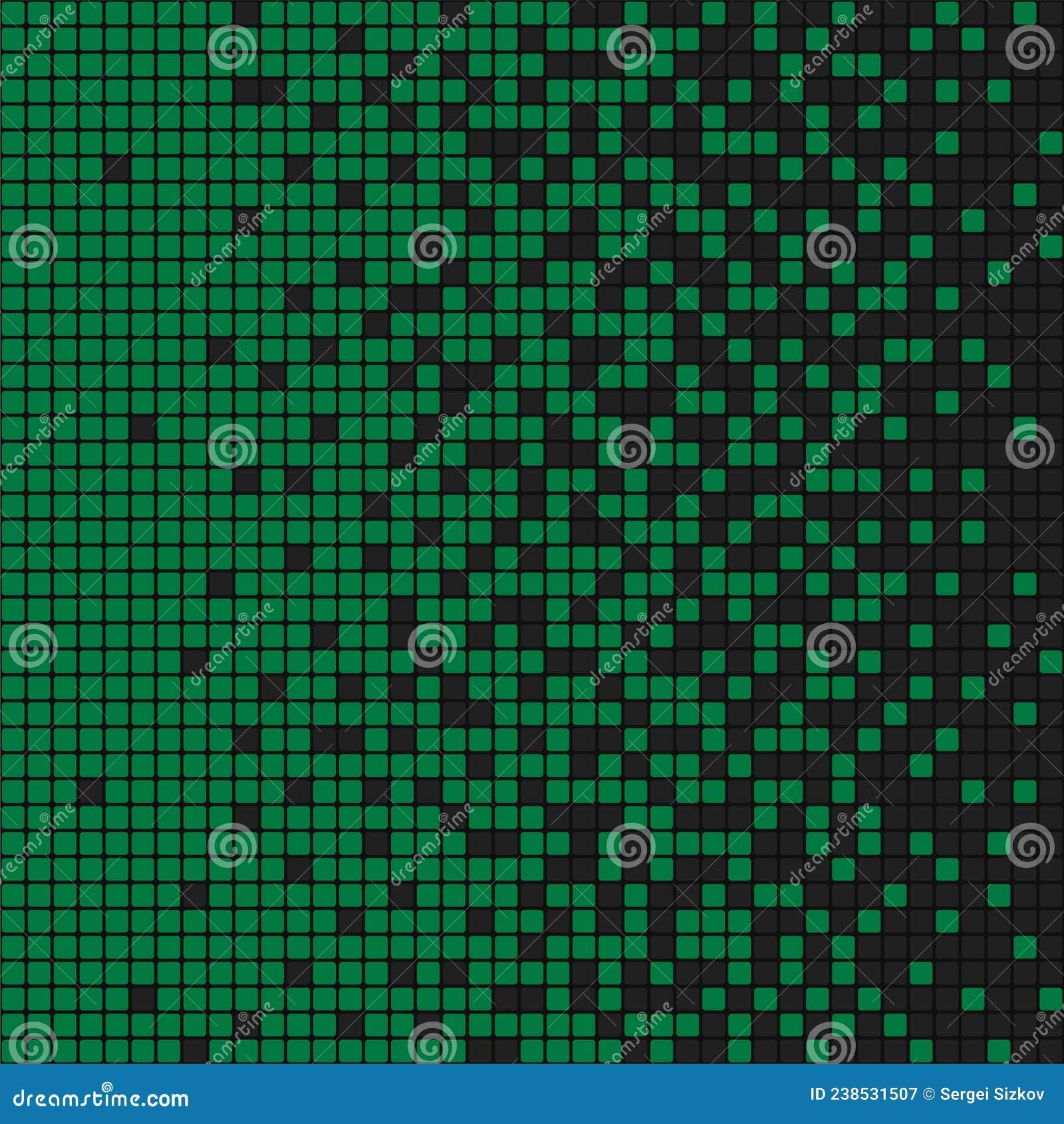 Pixel Disintegration Green and Black Background. Vector Stock Vector ...