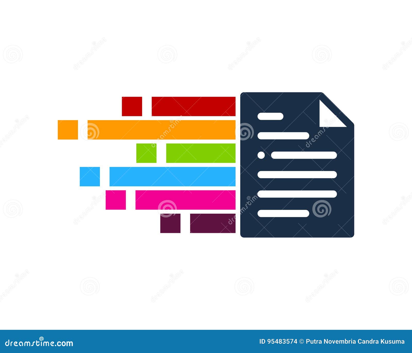 Pixel Document Icon Logo Design Element Stock Vector - Illustration of ...