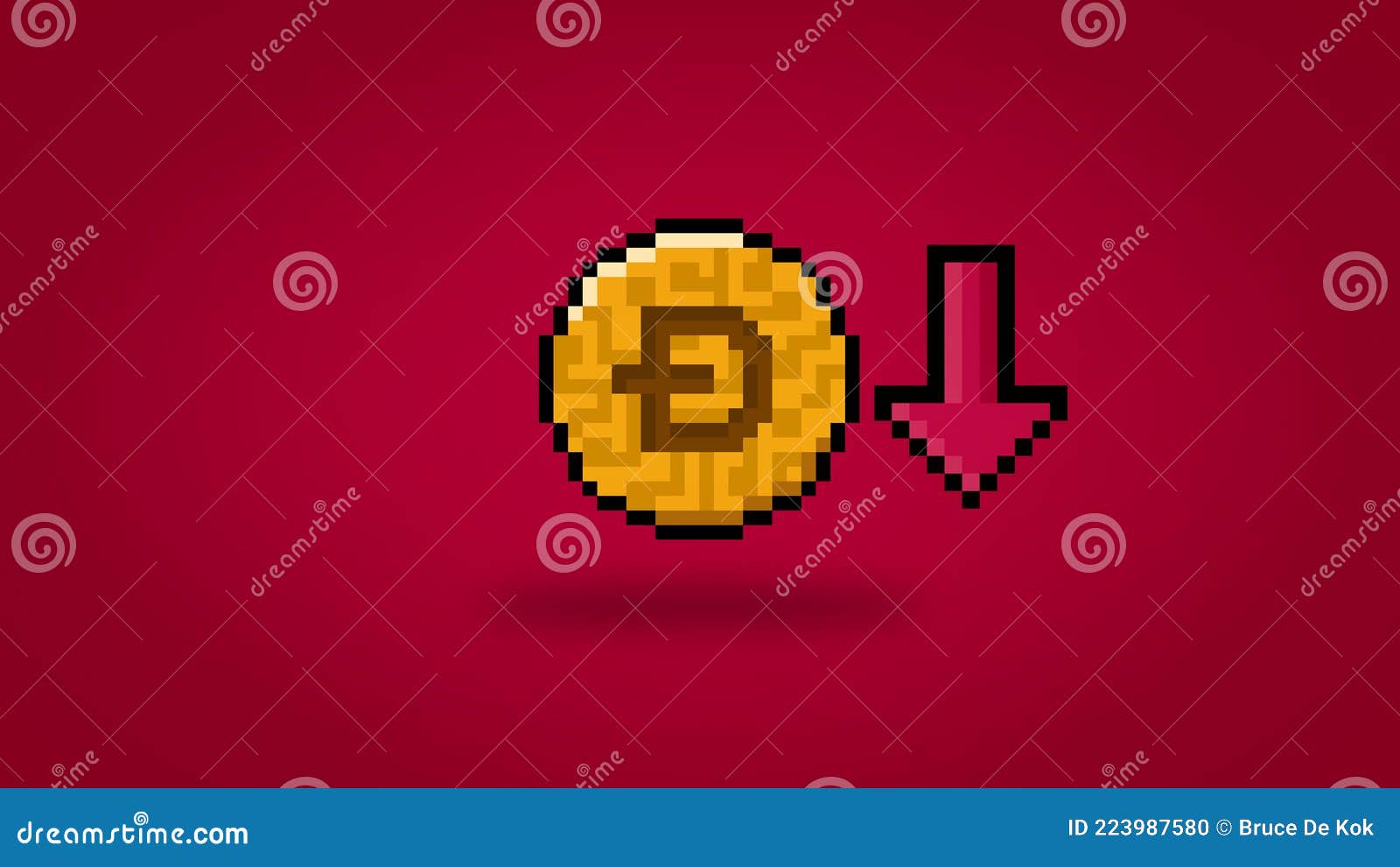 Pixel 8 Bit Bitcoin Background - High Res Pixel Art Wallpaper Editorial ...