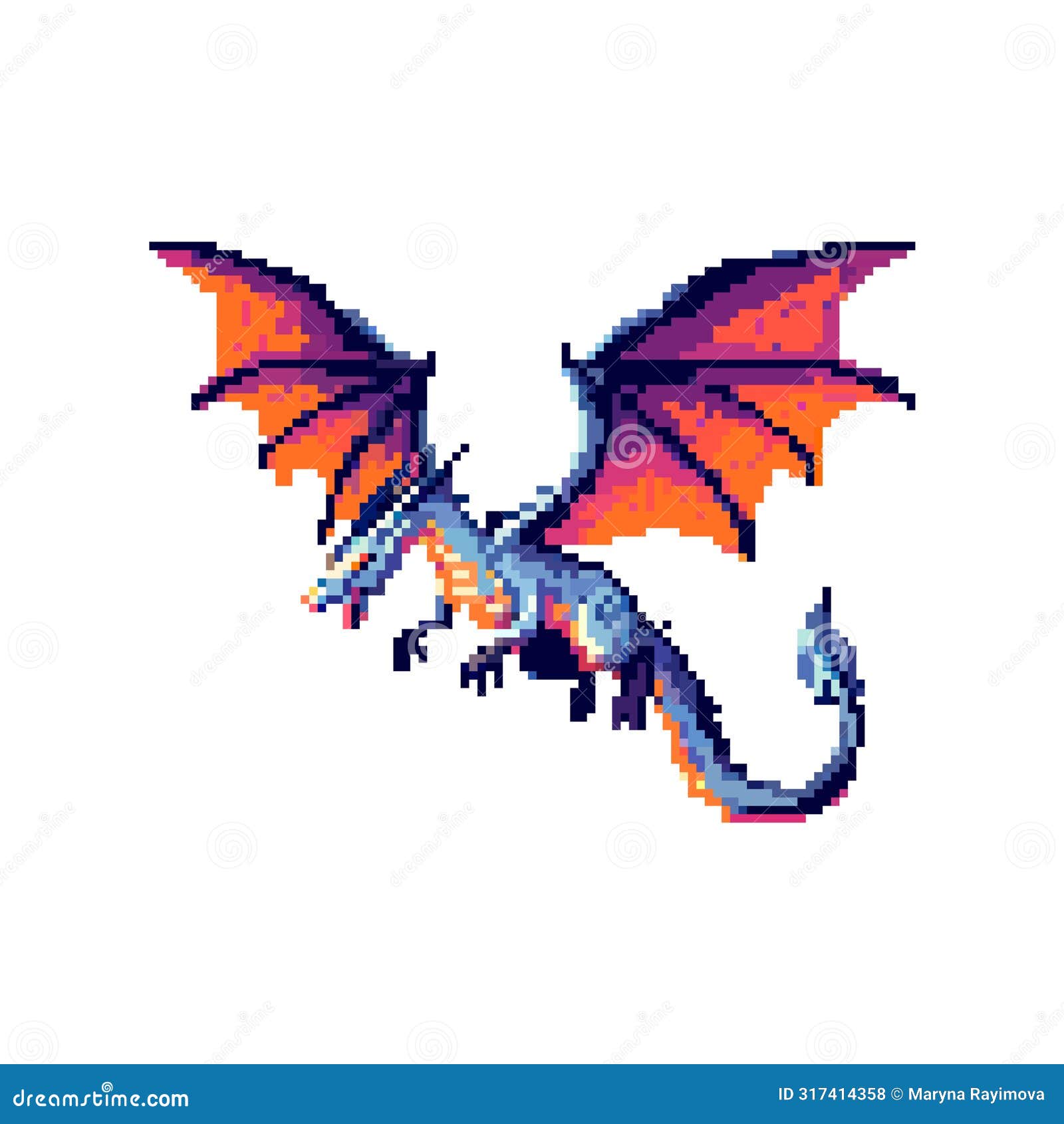 Pixel Art Dragon Eye Royalty-Free Stock Photography | CartoonDealer.com ...