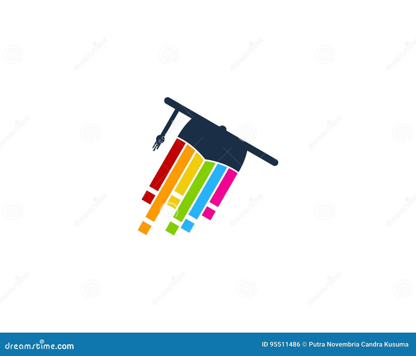 Pixel Education Icon Logo Design ELement Stock Vector - Illustration of ...