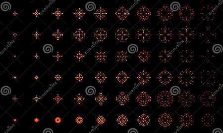 Pixel Explosion and Burst Animation, 8 Bit Boom Stock Vector ...