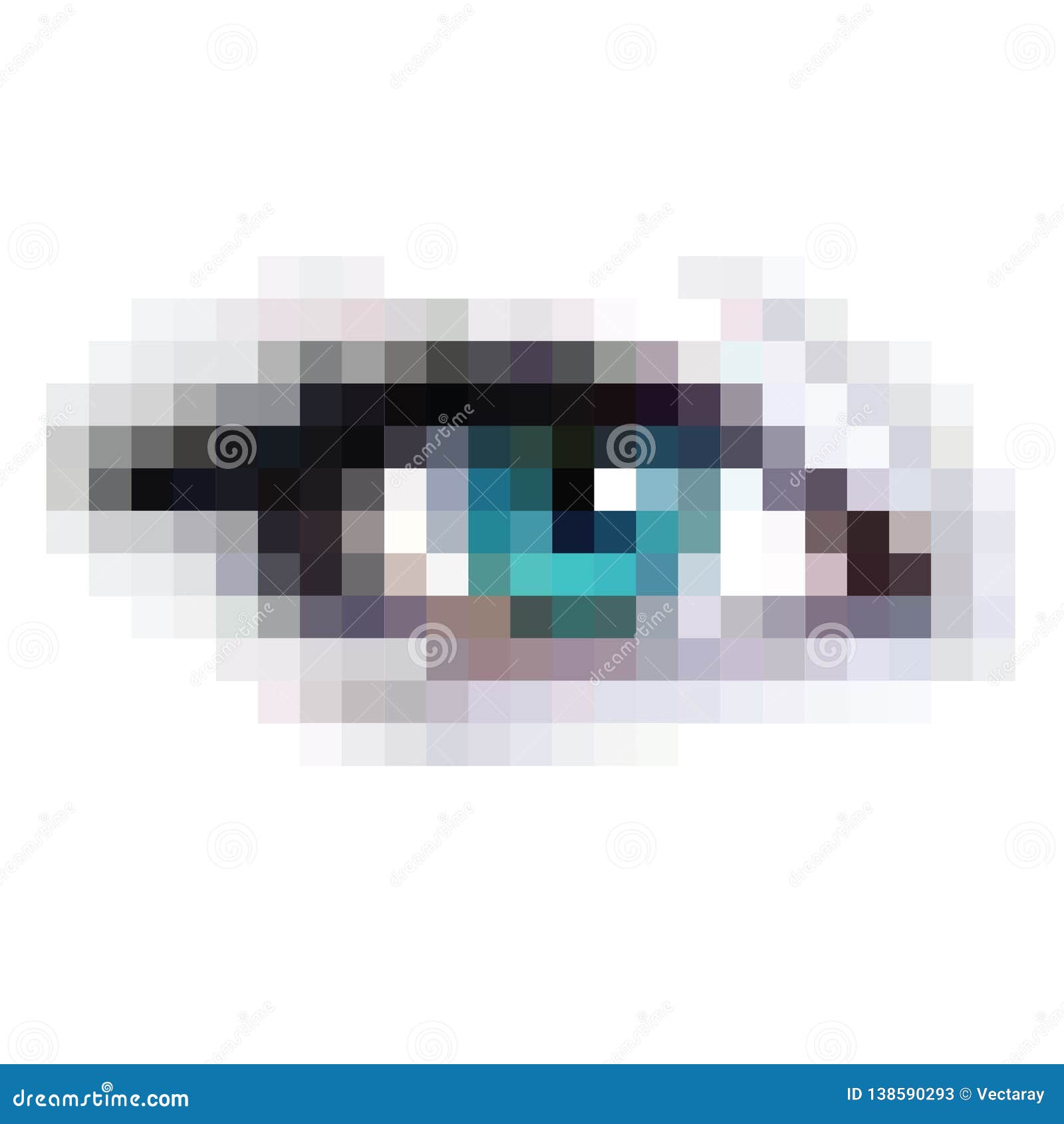 Pixel Eye for High-tech Beauty or Science Applications. Stock ...