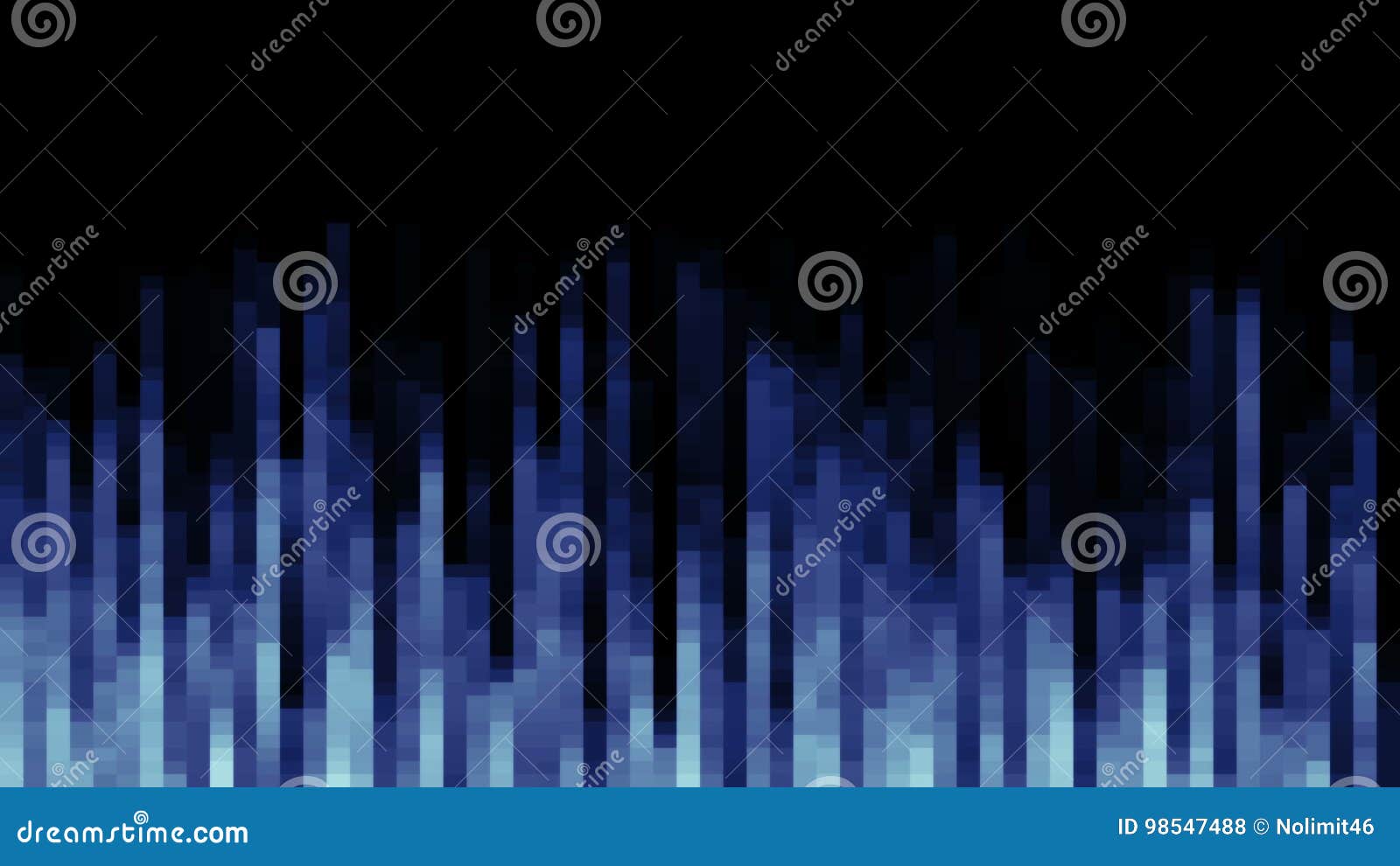 Pixel Field of Particular Dots and Vertical Lines Go Down from Up Stock ...