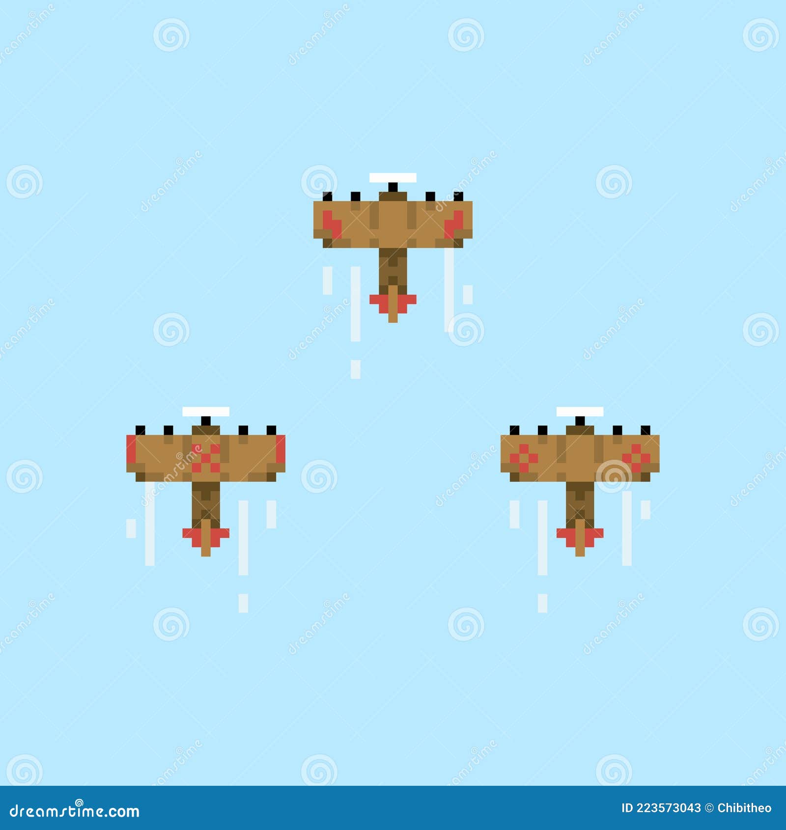 Pixel Fighter Airplane Image 8 Bit Stock Illustration - Illustration of ...