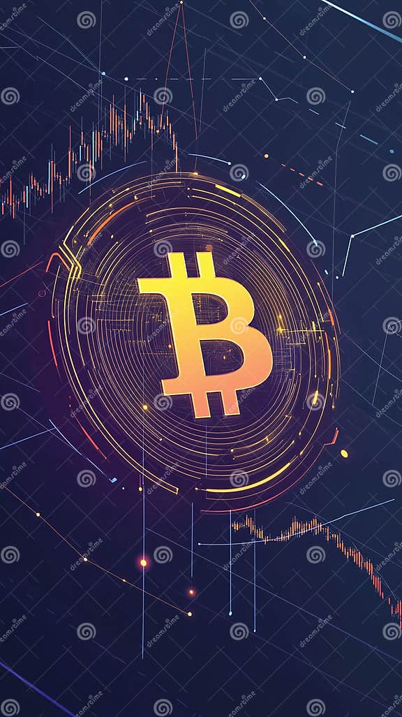 Pixel Finance Graph with a Digital Currency Symbol and Fluctuating Line ... Pixel Finance Graph with a Digital Currency Symbol and Fluctuating Line ...