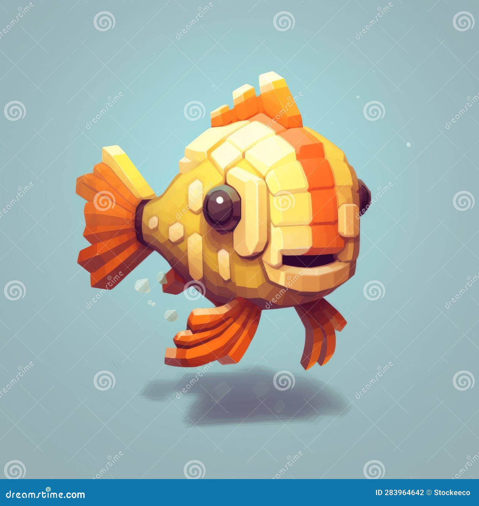 Pixel Fish: a Cute Minecraft-inspired Character with Hyper-realistic ...
