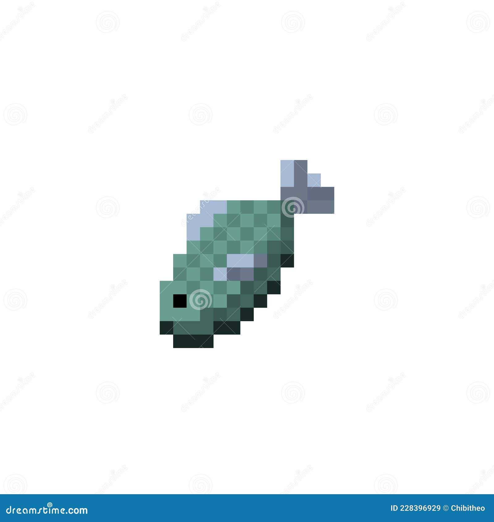 Pixel fish images for game stock vector. Illustration of character ...