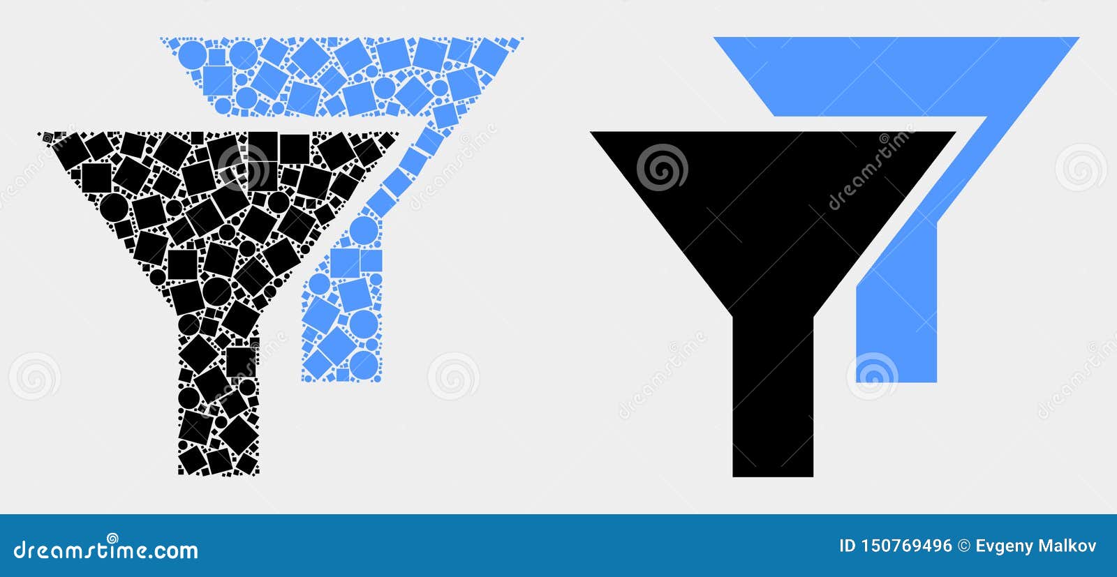 Dotted and Flat Vector Filters Icon Stock Vector - Illustration of ...