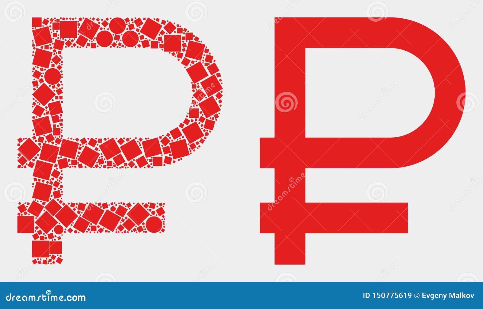 Pixelated and Flat Vector Rouble Symbol Icon Stock Vector ...