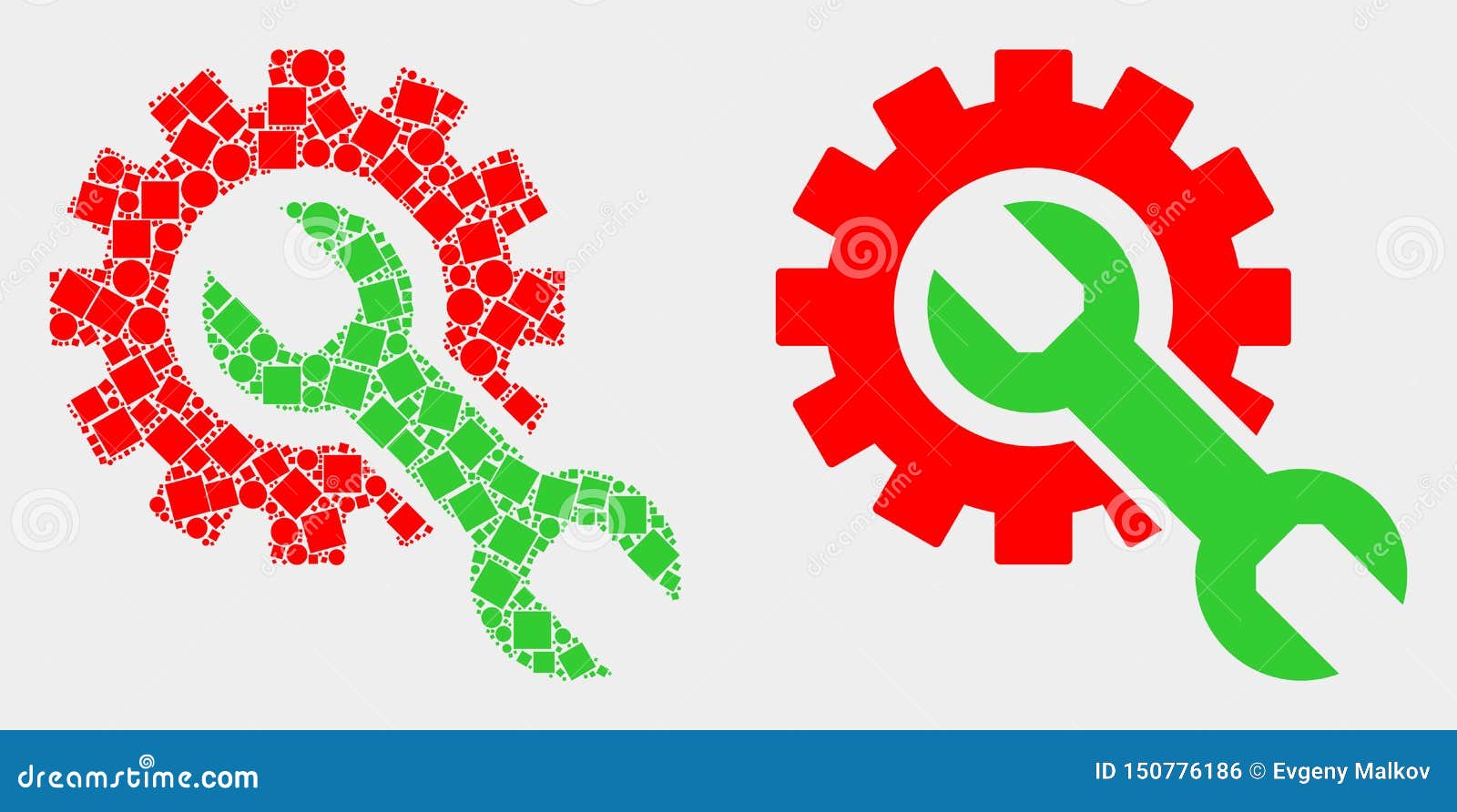 Dotted and Flat Vector Setup Tools Icon Stock Vector - Illustration of ...