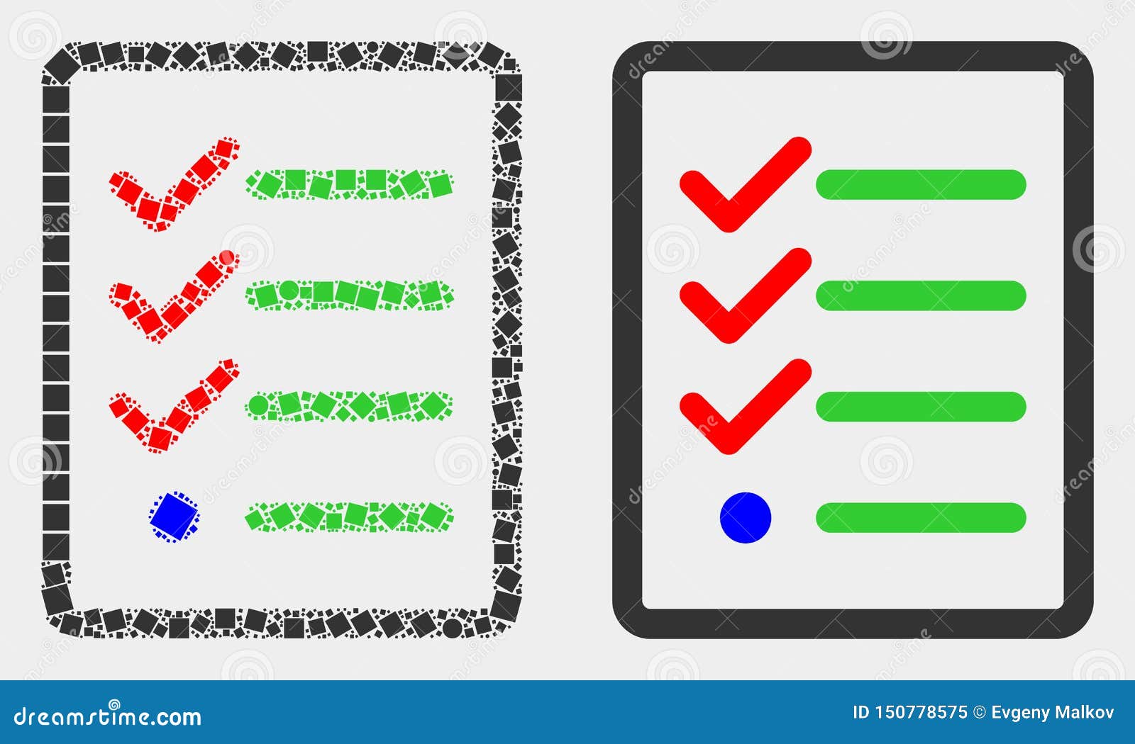 Pixelated and Flat Vector Task List Page Icon Stock Vector ...