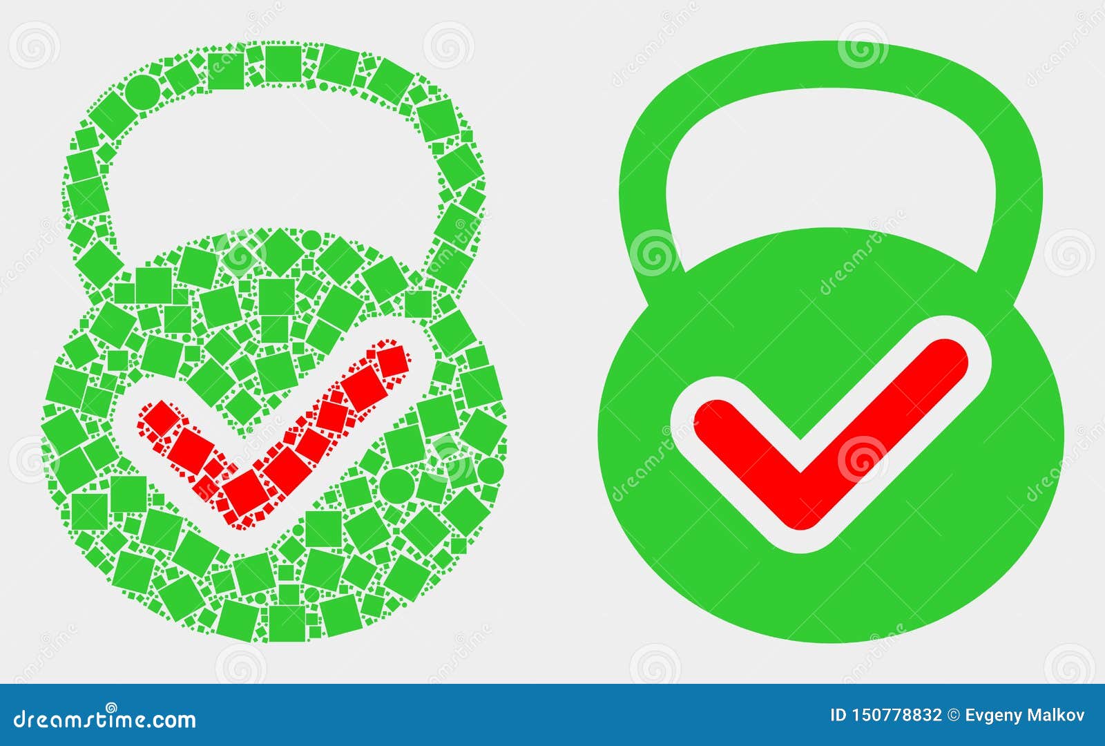 Pixelated and Flat Vector Valid Weight Icon Stock Vector - Illustration ...