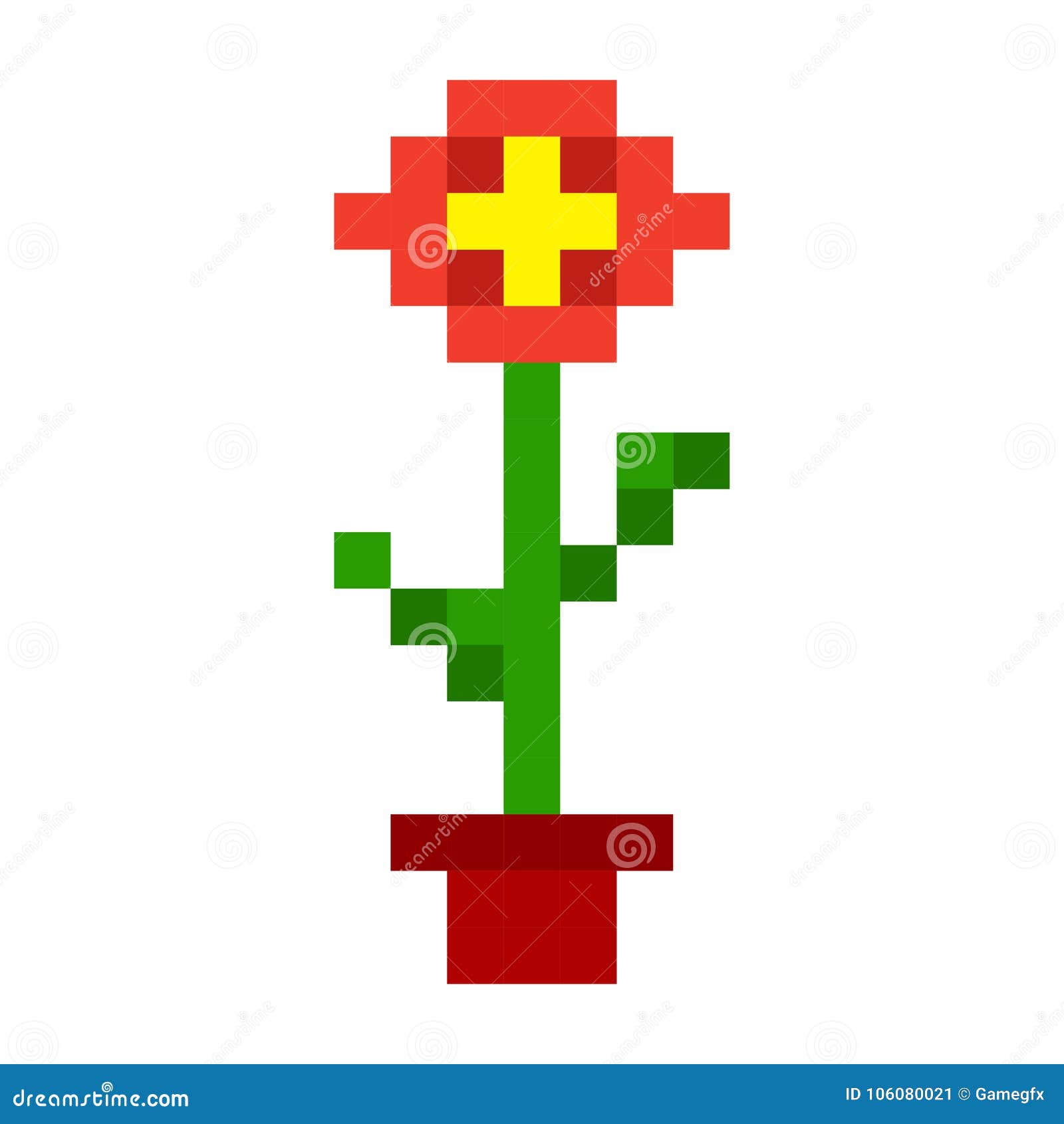 Pixel Art Flowers Vector Set | CartoonDealer.com #61834868