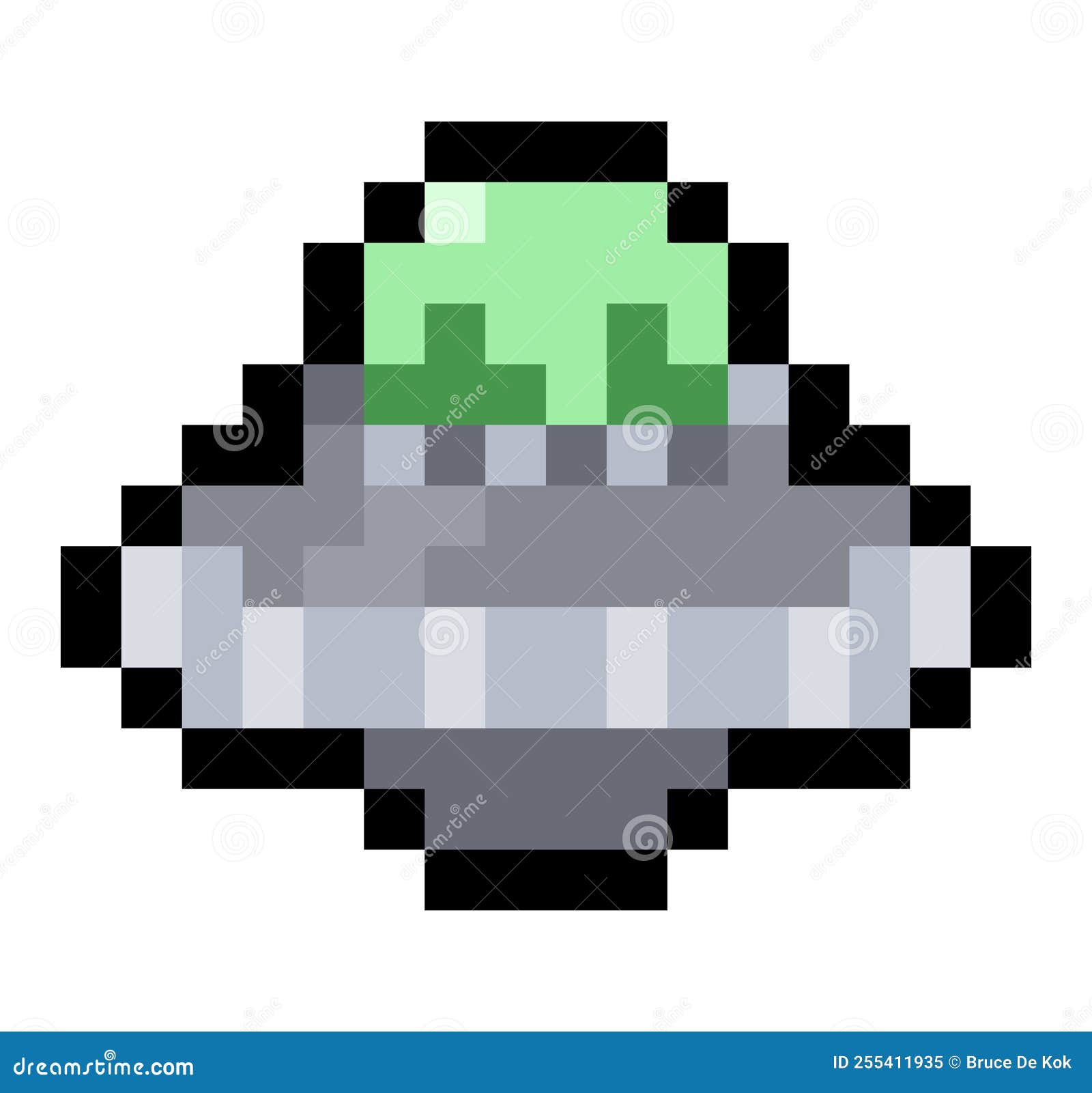 Pixel Flying Saucer UFO Background - High Res Seamless 8 Bit Pattern ...
