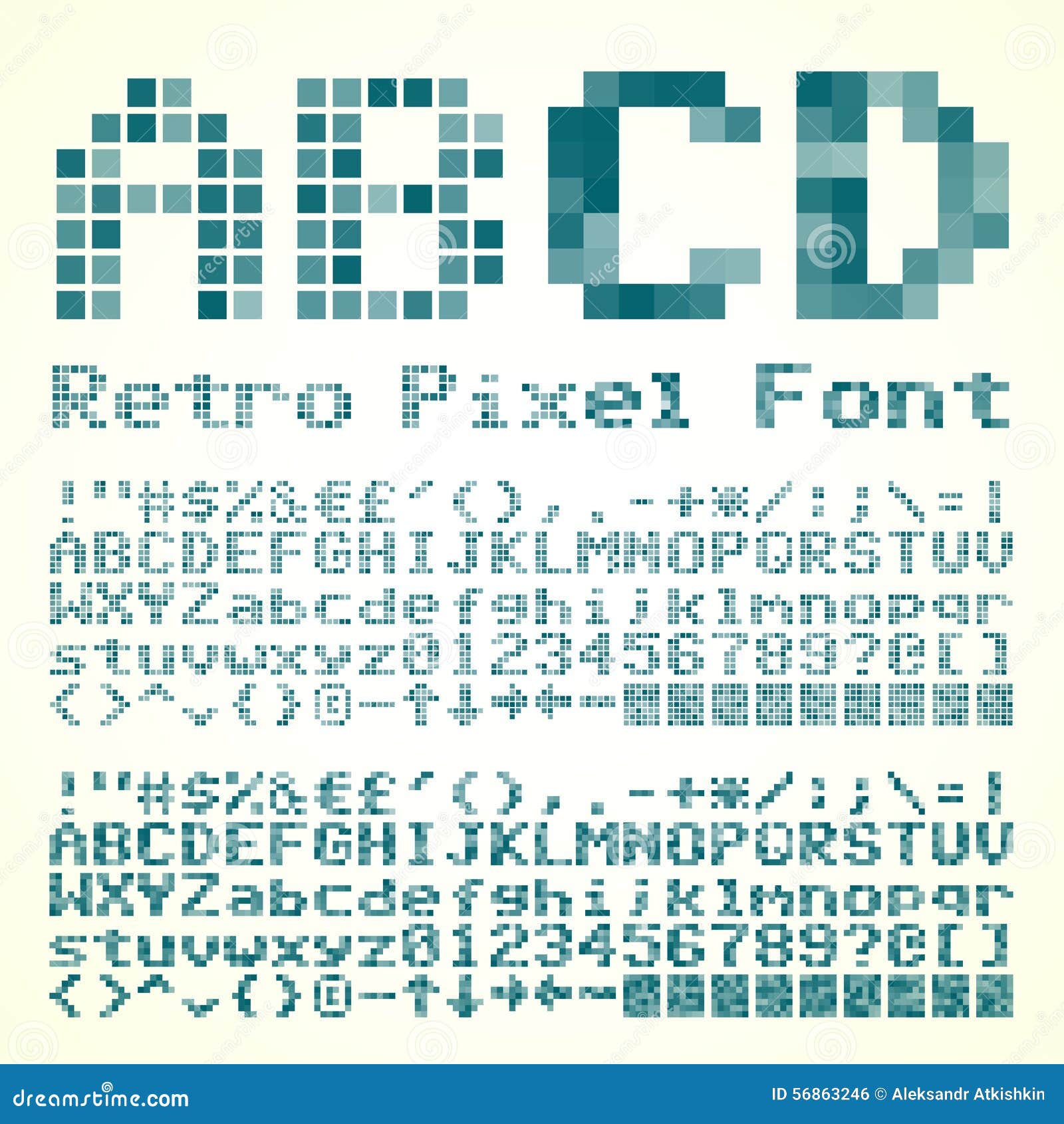 Pixel Font - Alphabets And Numerals Characters In Cartoon Vector ... Pixel Font - Alphabets And Numerals Characters In Cartoon Vector ...