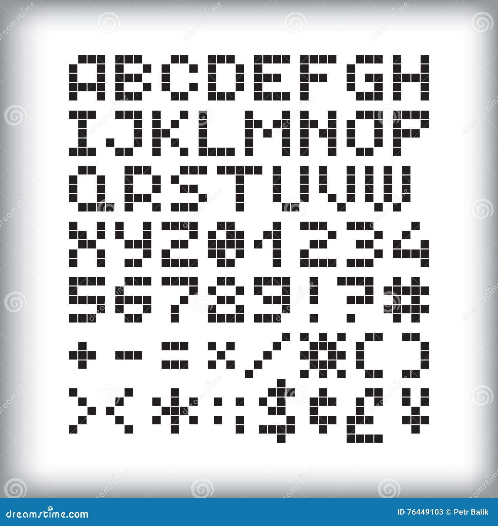 Pixel Font in 4x5 Pixel Grid Stock Vector - Illustration of font ... Pixel Font in 4x5 Pixel Grid Stock Vector - Illustration of font ...