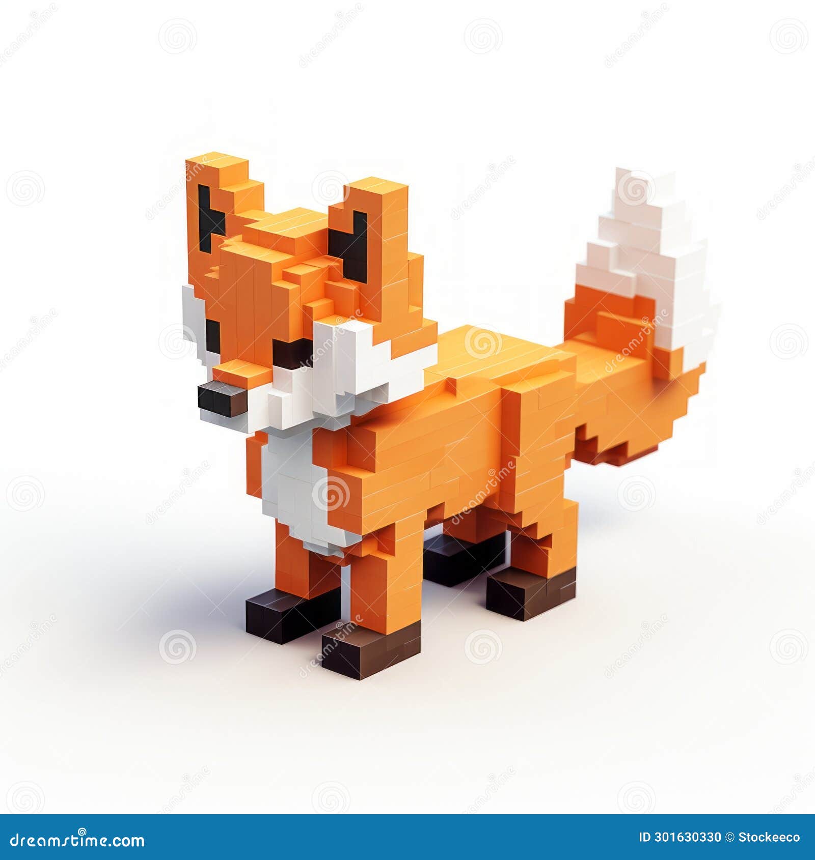 Pixel Fox a Bright and Minimalistic Interlocking Structure in Low ...