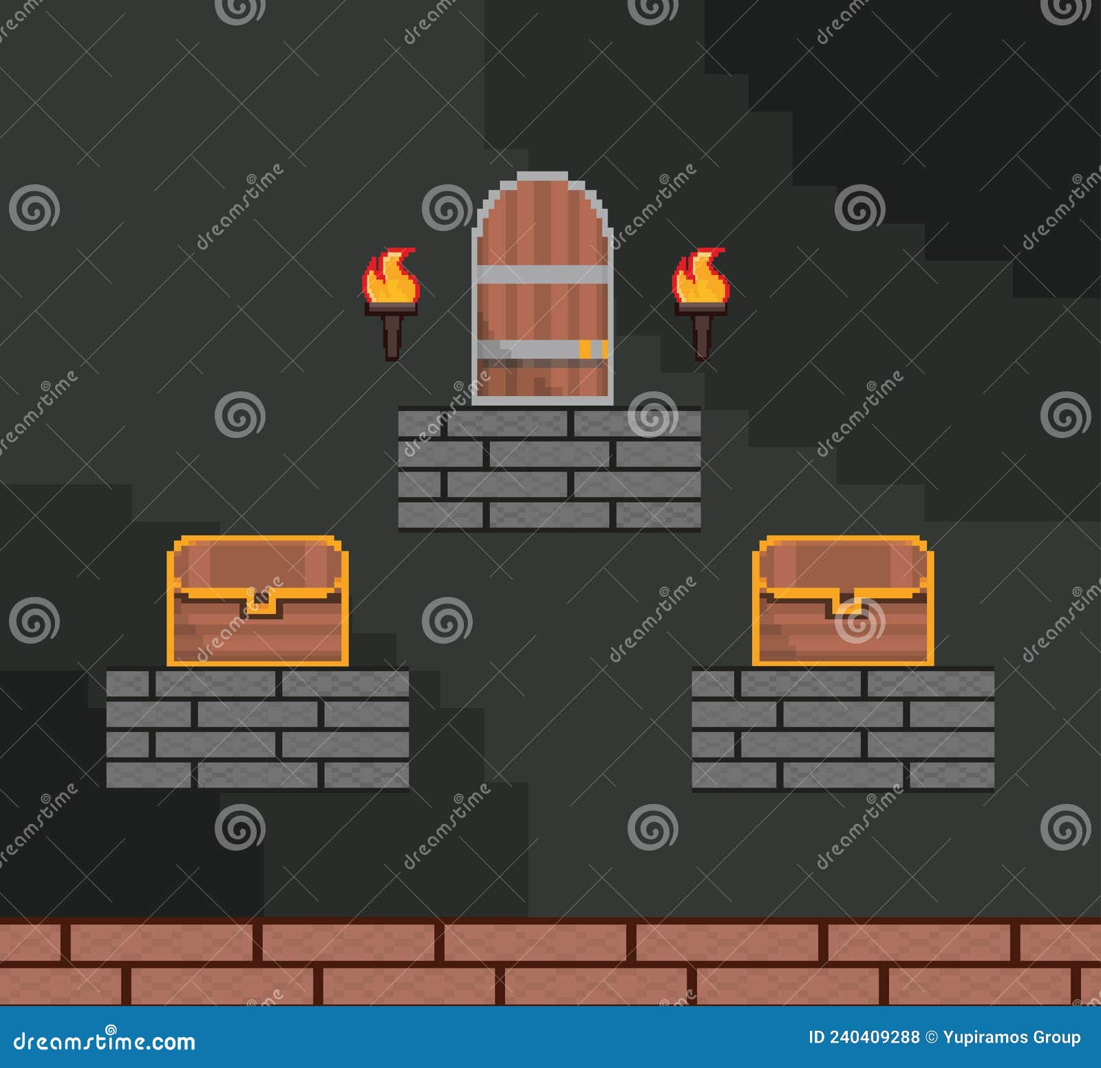 Pixel game arcade stock vector. Illustration of design - 240409288