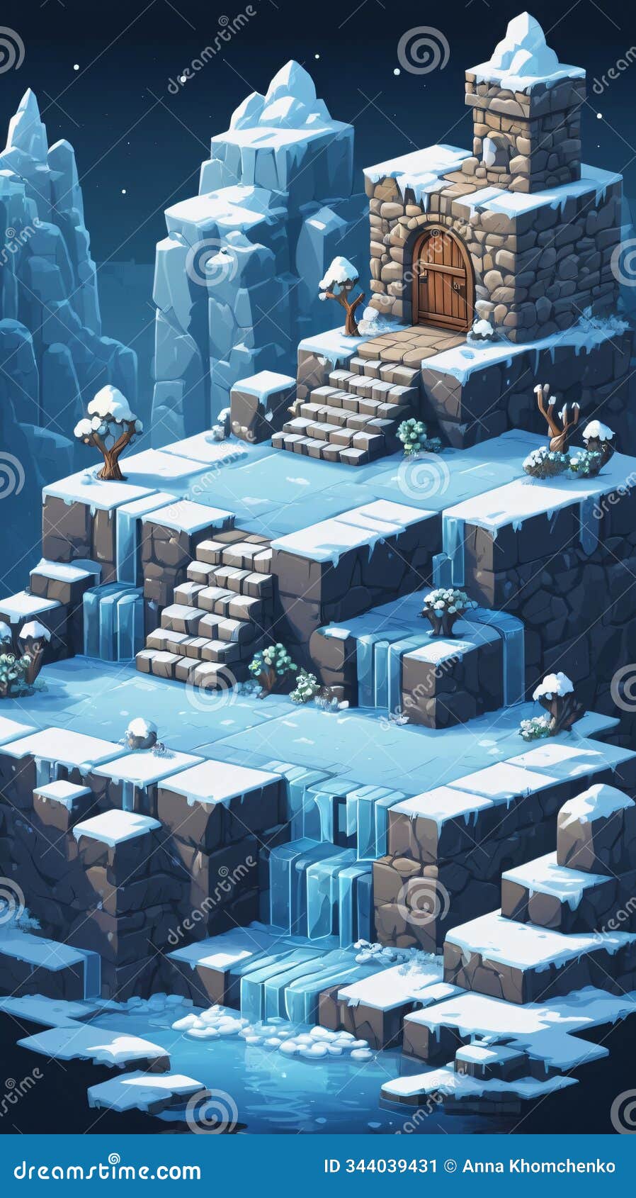 Pixel Game Level Design. Platform Game Asset, Brick, Stones Building 8 ...