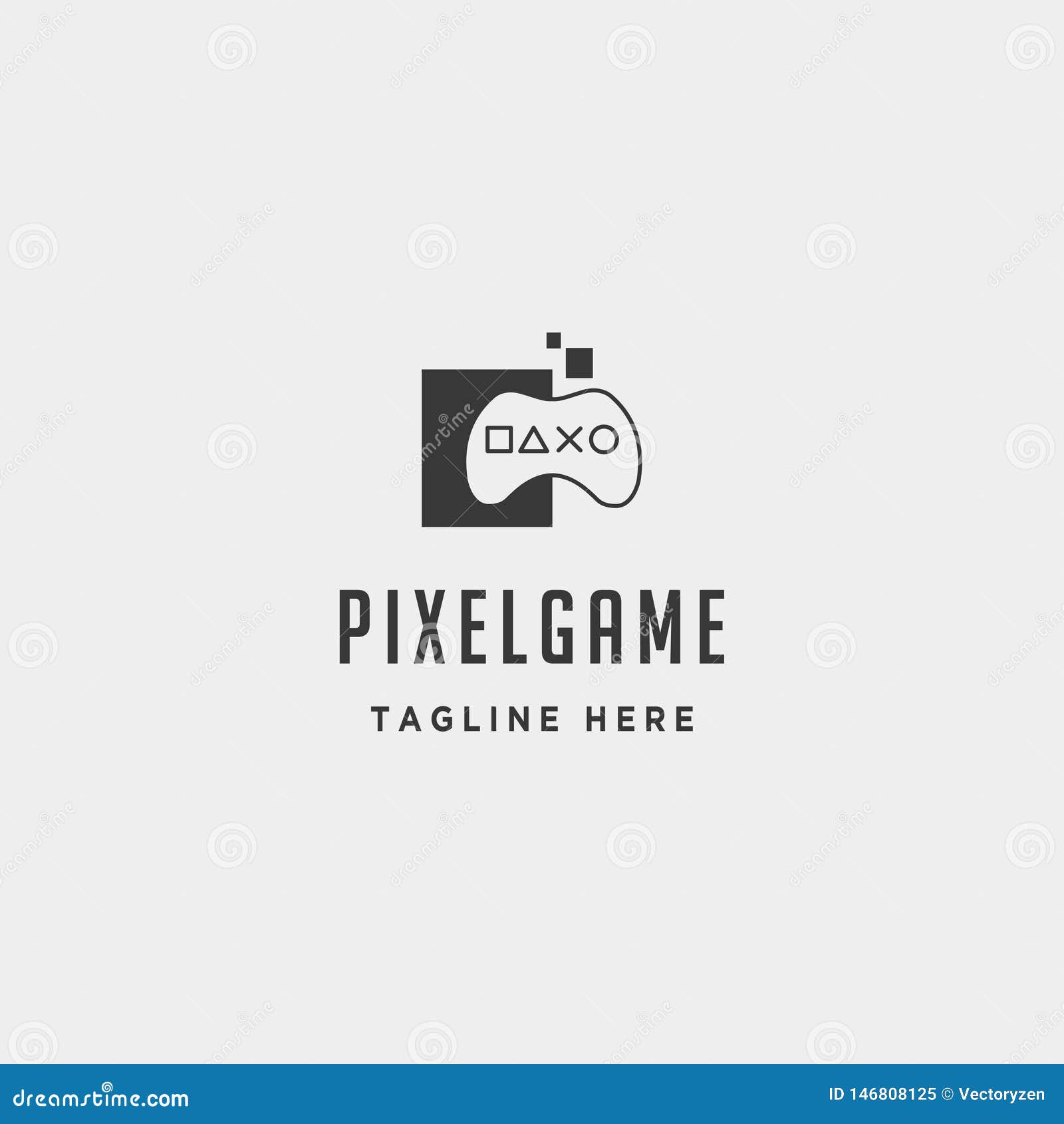 Pixel Game Logo Design Vector Illustration Icon Element Isolated Stock ...