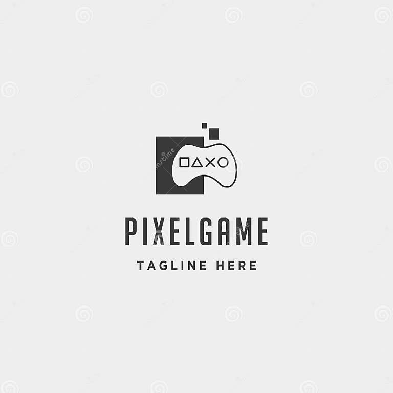 Pixel Game Logo Design Vector Illustration Icon Element Isolated Stock ...