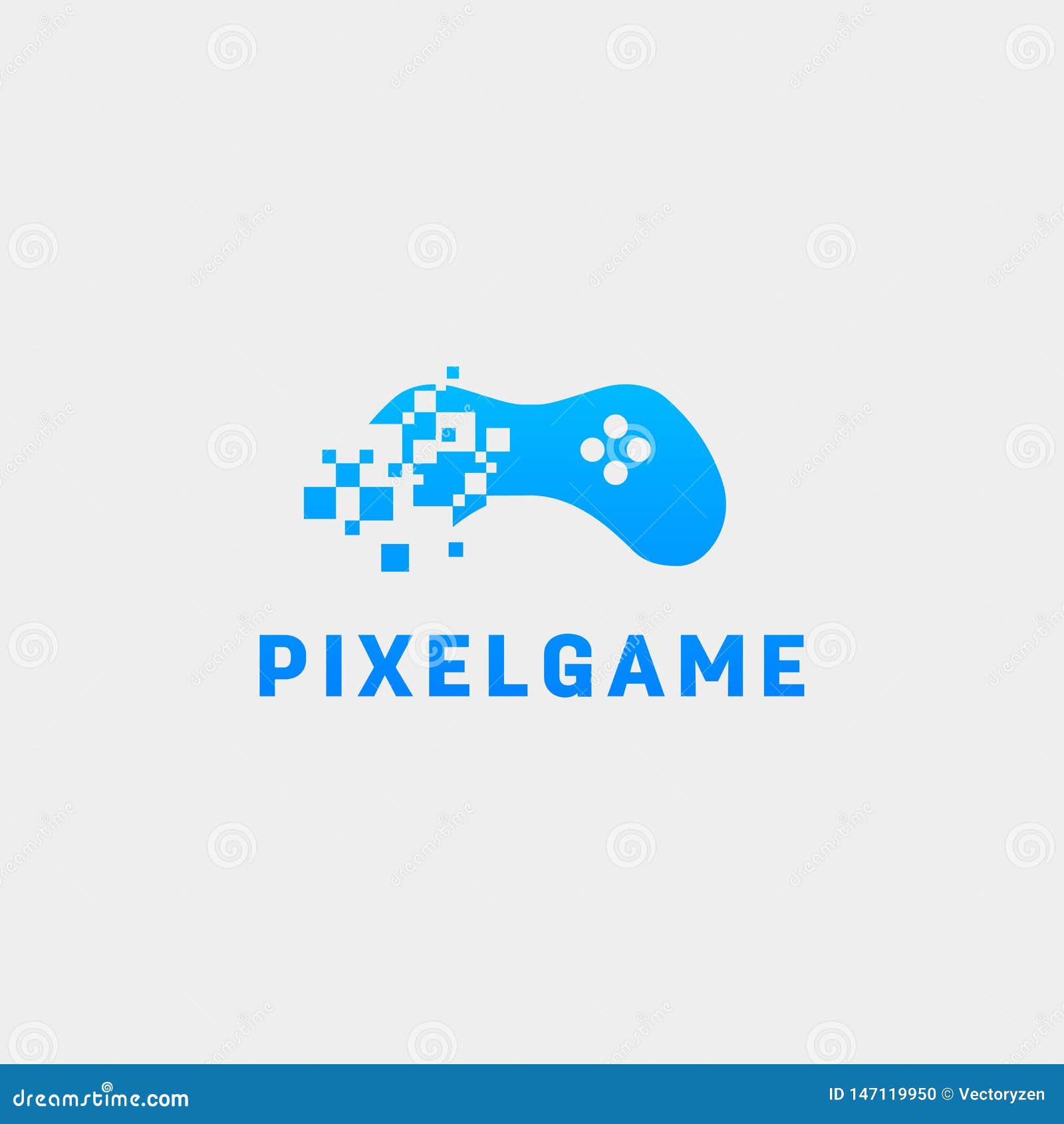 Pixel Game Logo Design Vector Illustration Icon Element Isolated Stock ...