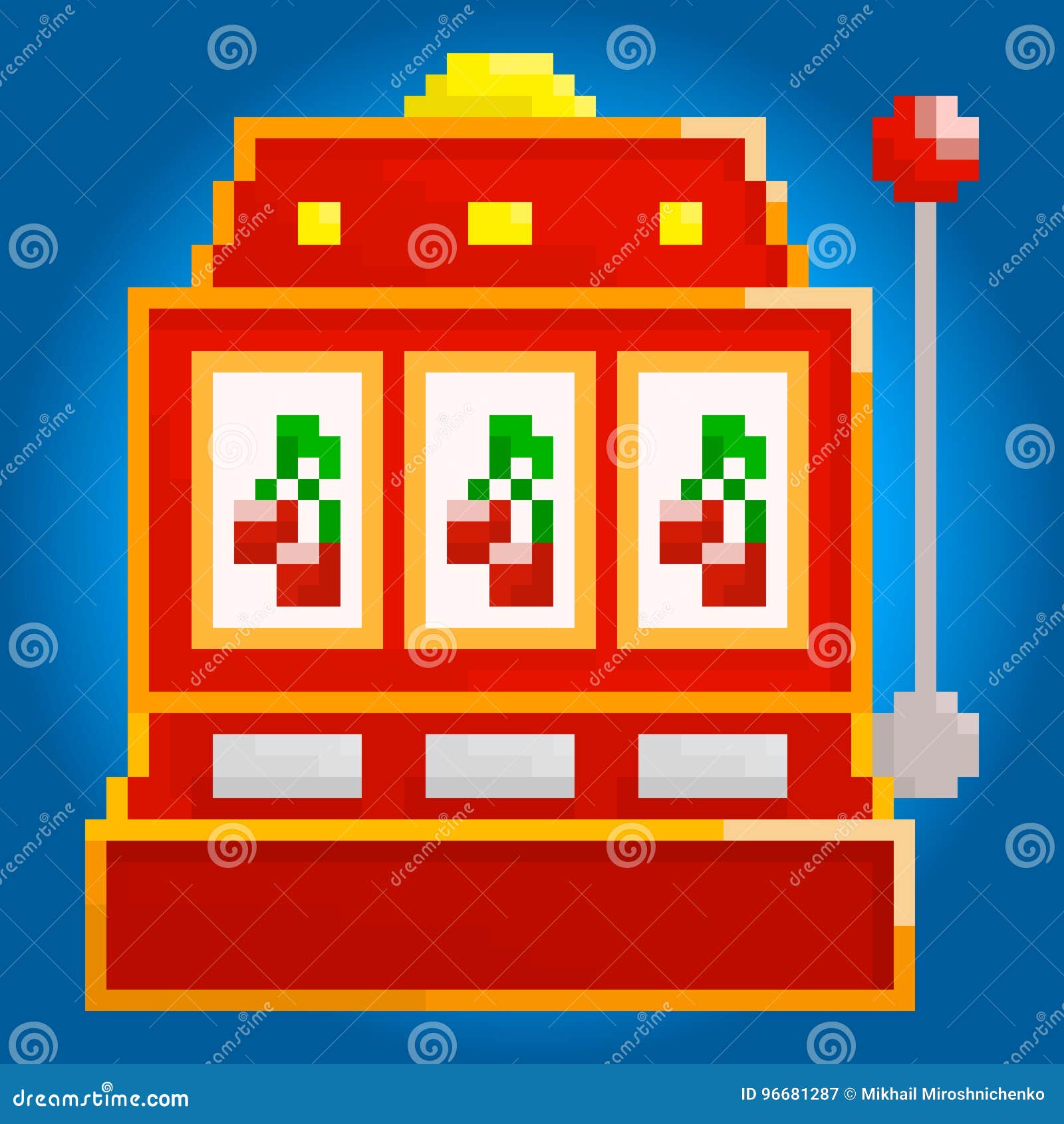 Pixel Gaming Machine Royalty-Free Stock Photo | CartoonDealer.com #96811005