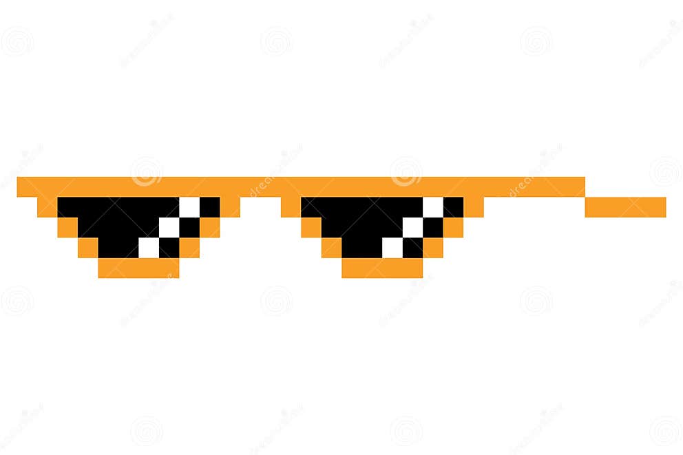 Pixel Glasses Meme Like A Boss Meme Pixelation Accessory Optical