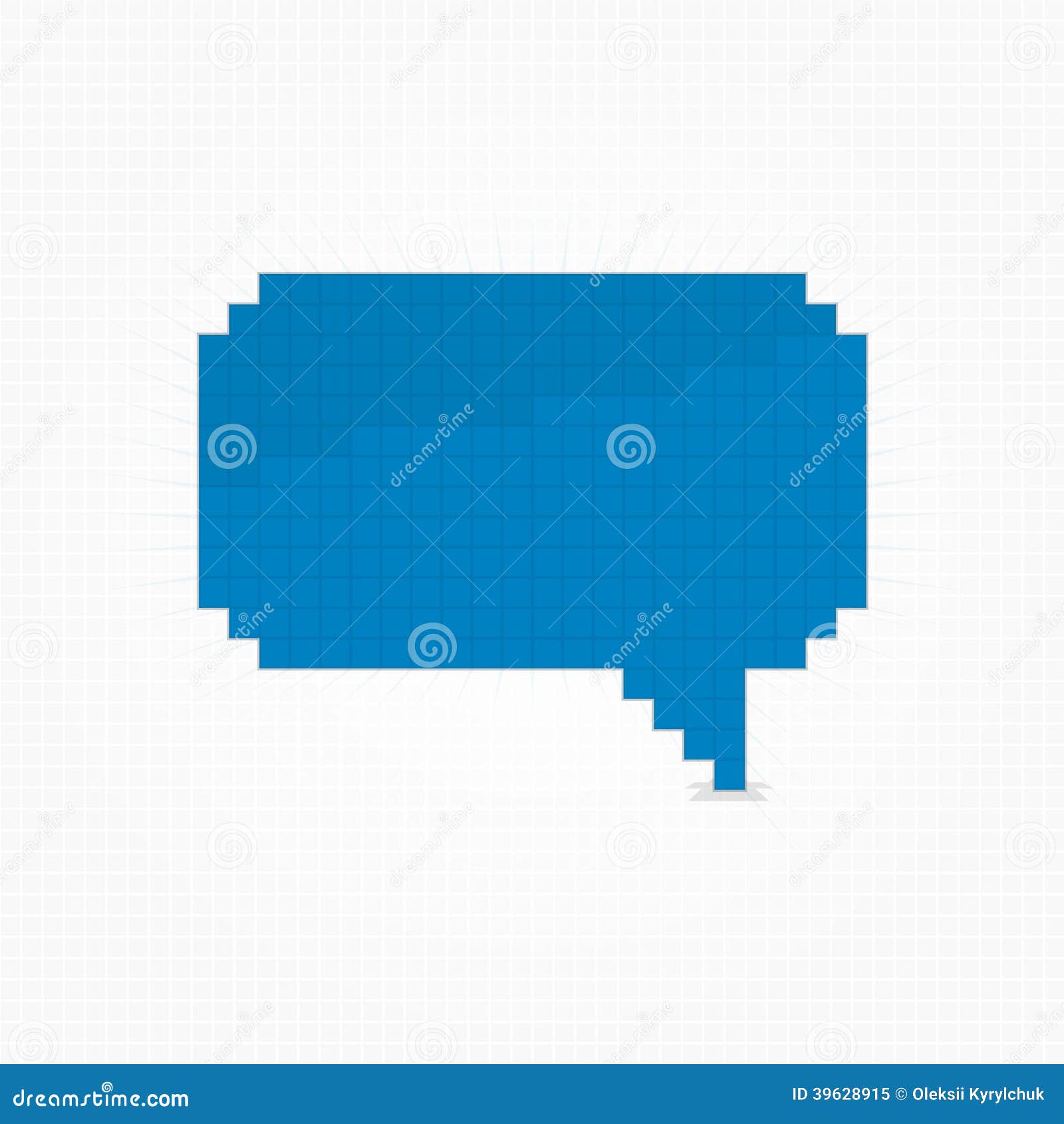 Pixel glossy cloud bubble stock vector. Illustration of icon - 39628915